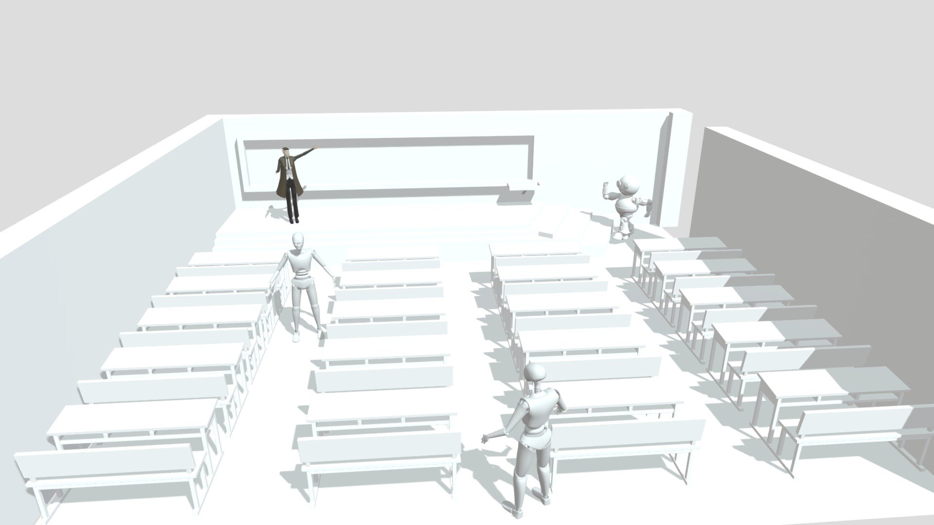 Class Room - 3D model by M0HANKUMAR [9e0f866] - Sketchfab