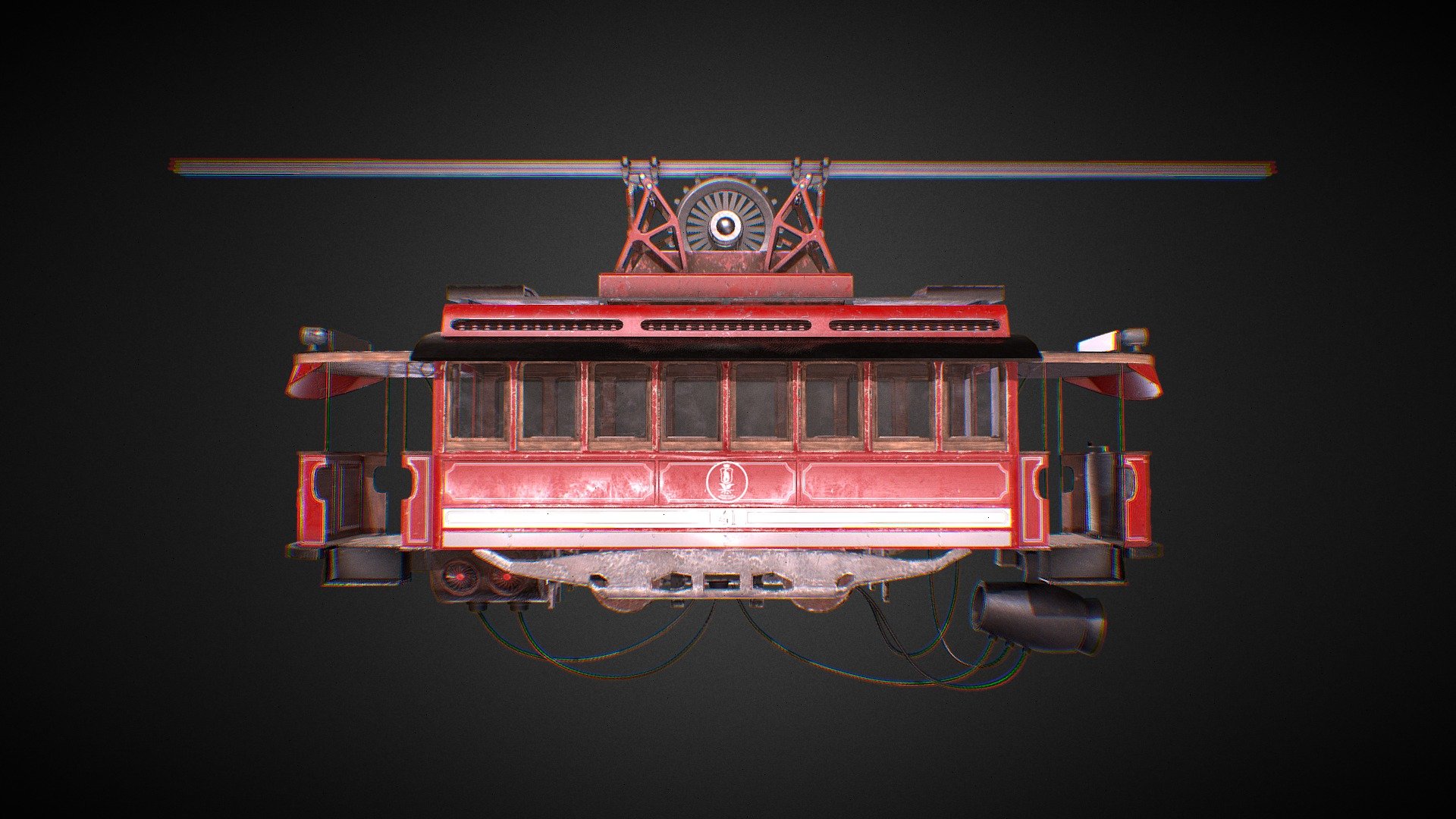Air Tram Bus Cyperpunk - 2K texture - Buy Royalty Free 3D model by ...