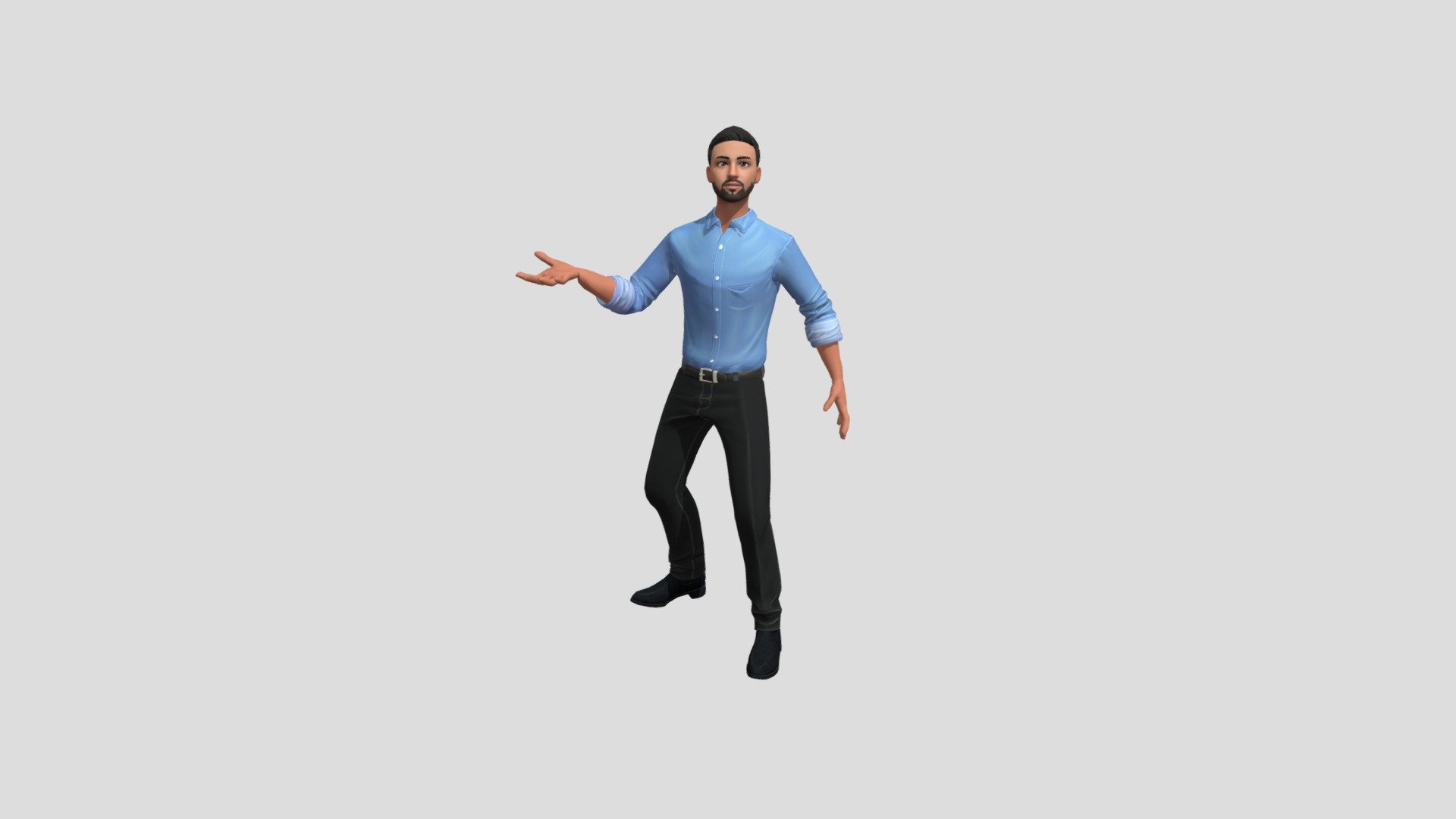 3D model with the Arabic Sign Language Alphabet - Download Free 3D ...