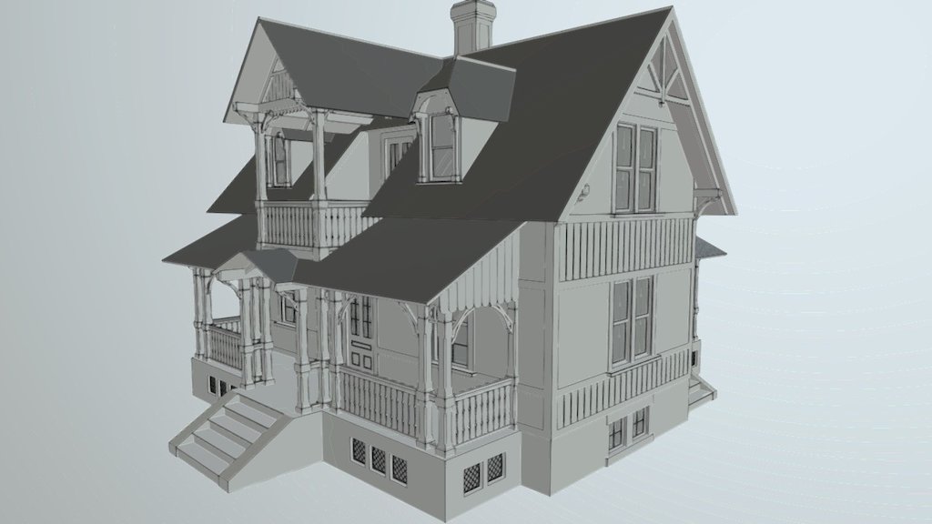 Old style house 2 - 3D model by RH (@rhoce) [9e1865b] - Sketchfab