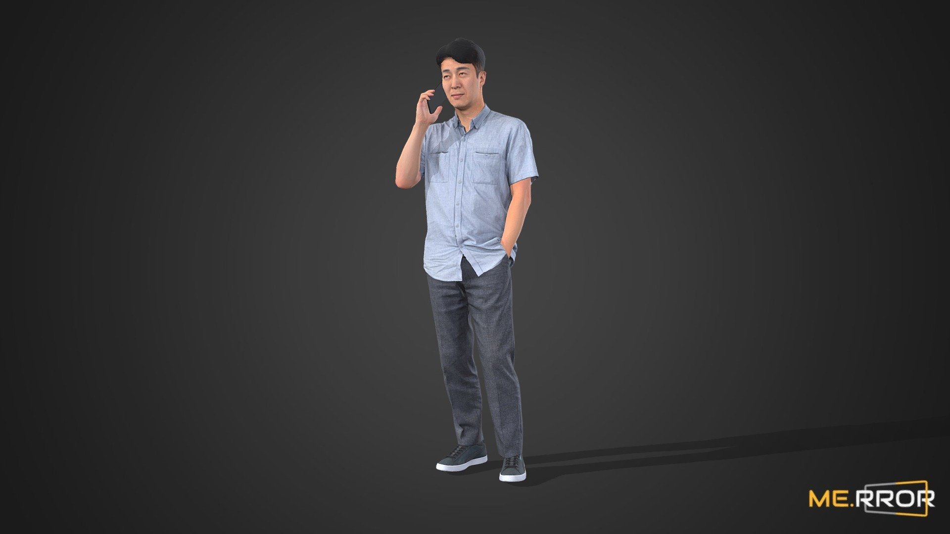 [Game-Ready] Asian Man Scan_Posed 14 - Buy Royalty Free 3D model by ME ...