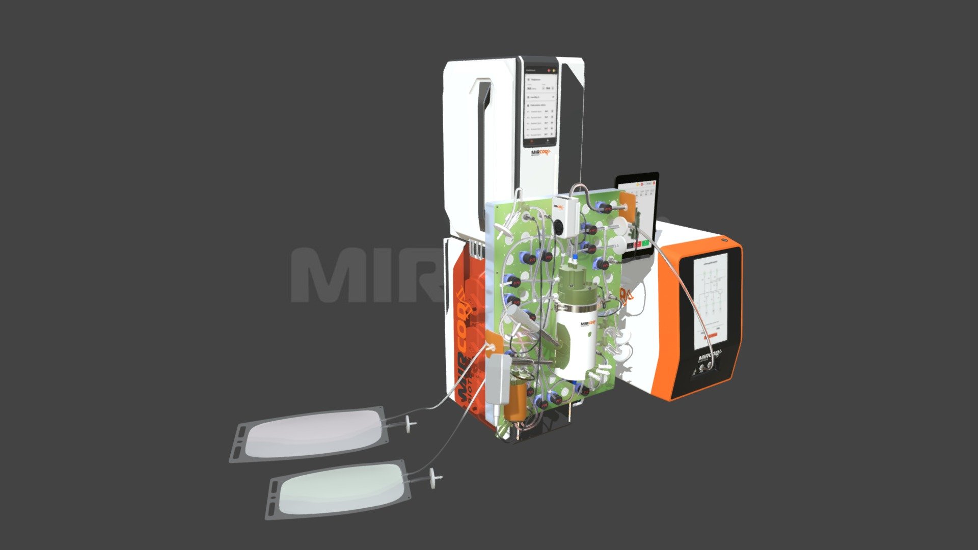 Bioreactor on a Control Tower with Cooler - 3D model by Mircod [9e1b38a ...