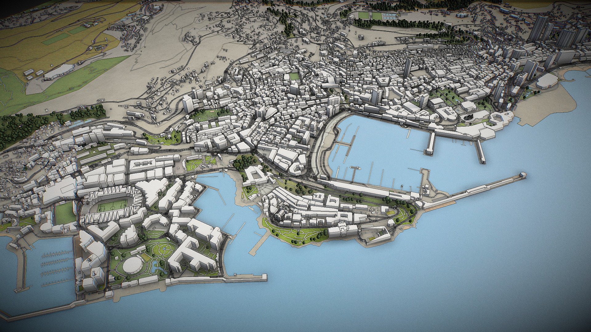 Monaco - 3D city model - Buy Royalty Free 3D model by 3D City Models ...
