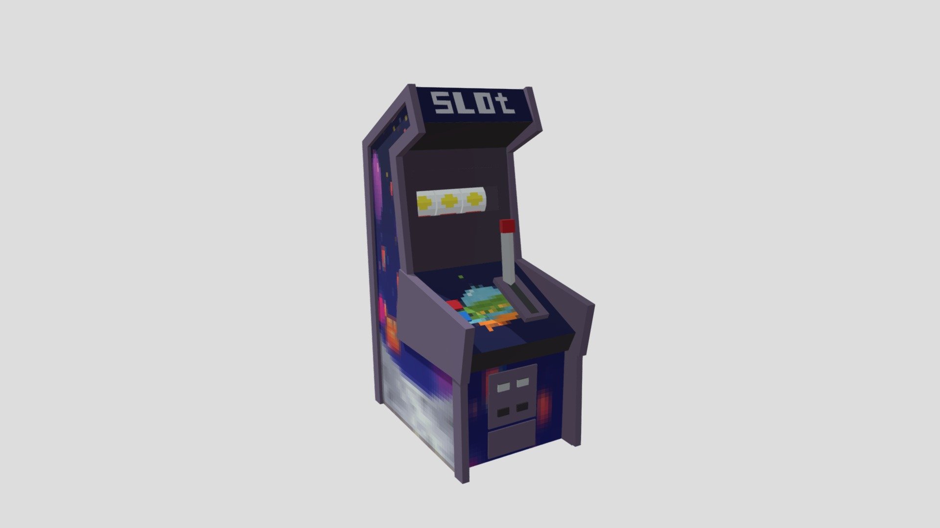 Low-poly slot machine - 3D model by piferacto [9e1b975] - Sketchfab