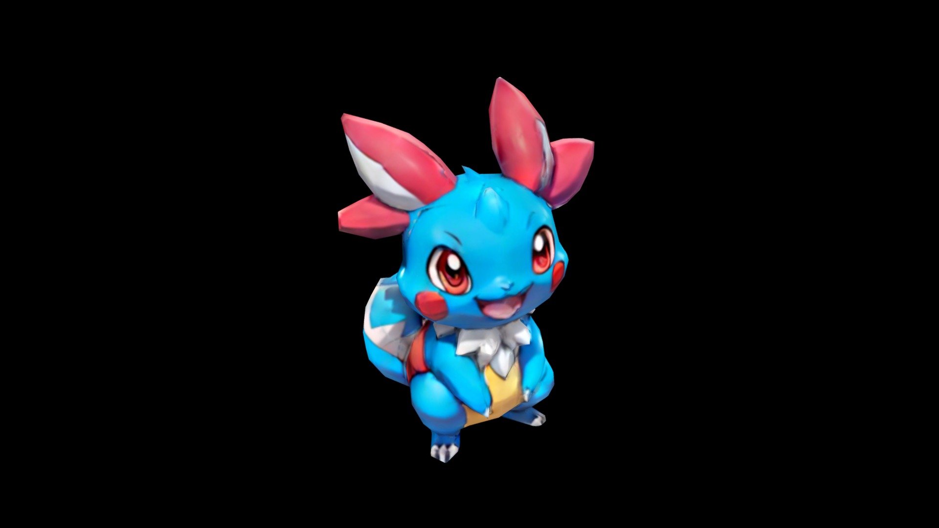 Illustration title Sunny, a cheerful blue Charma - Download Free 3D ...