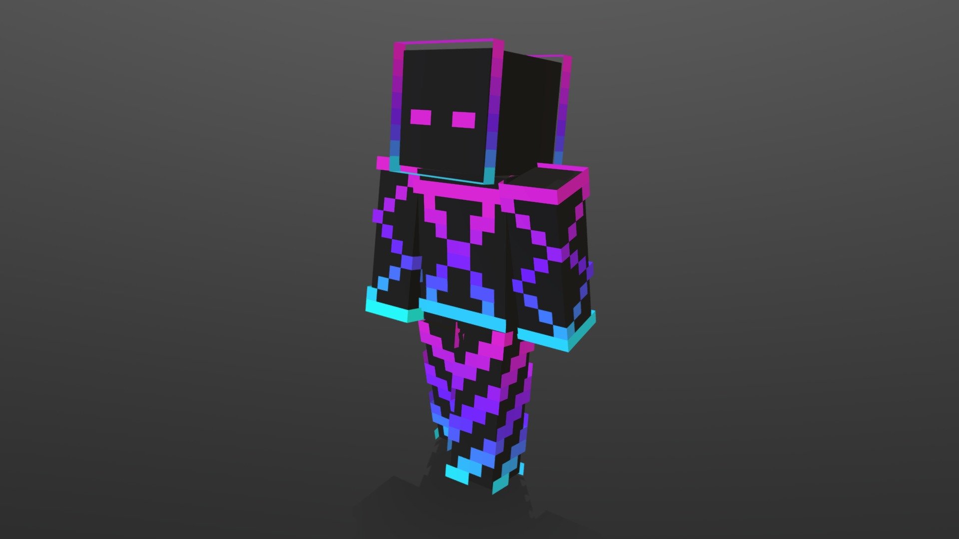 Neon Folk Minecraft Skin - 3D model by Water Violet (@waterviolet ...