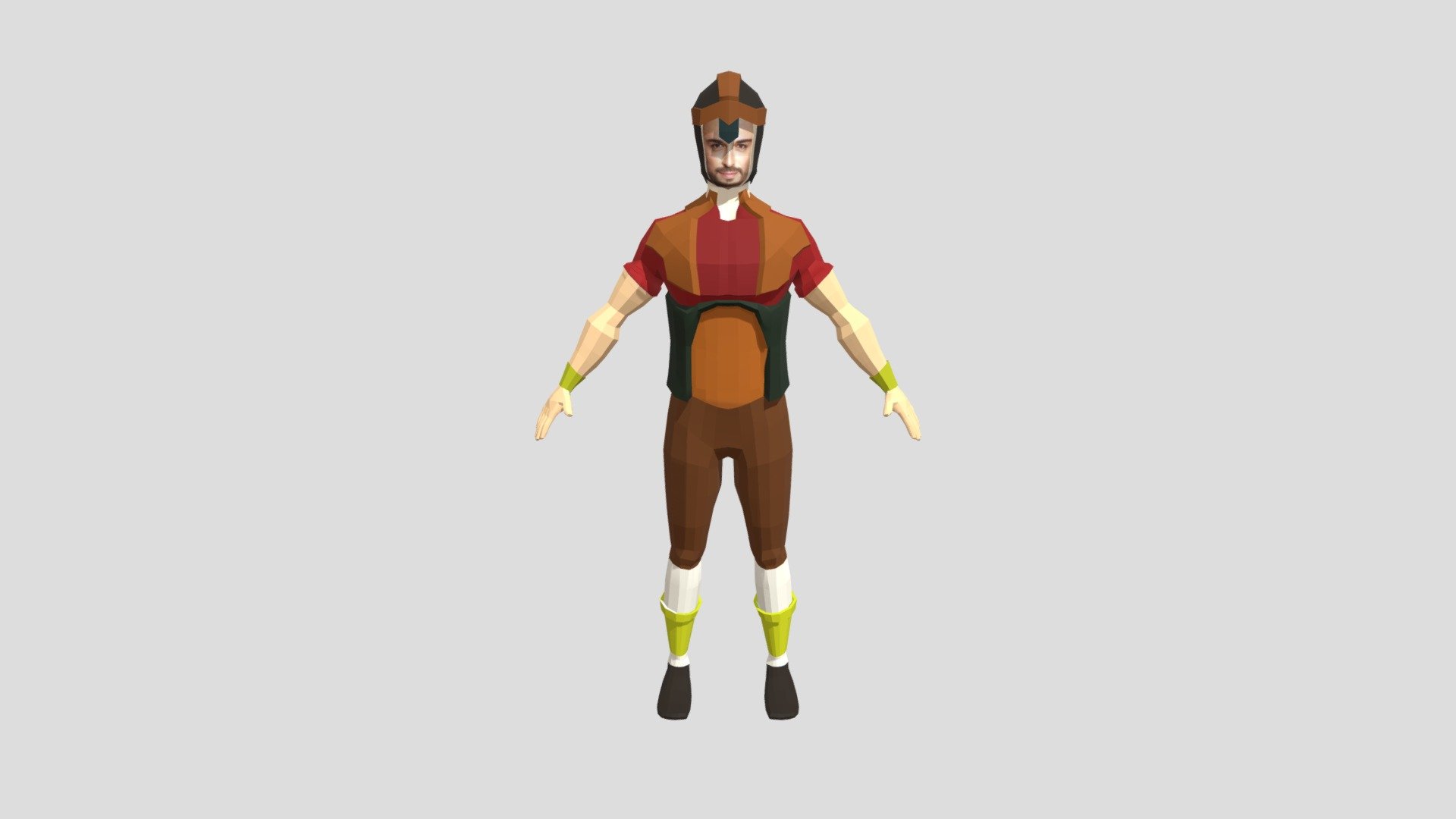 Hero Medievel Low Poly - 3D model by ljabary [9e2051d] - Sketchfab