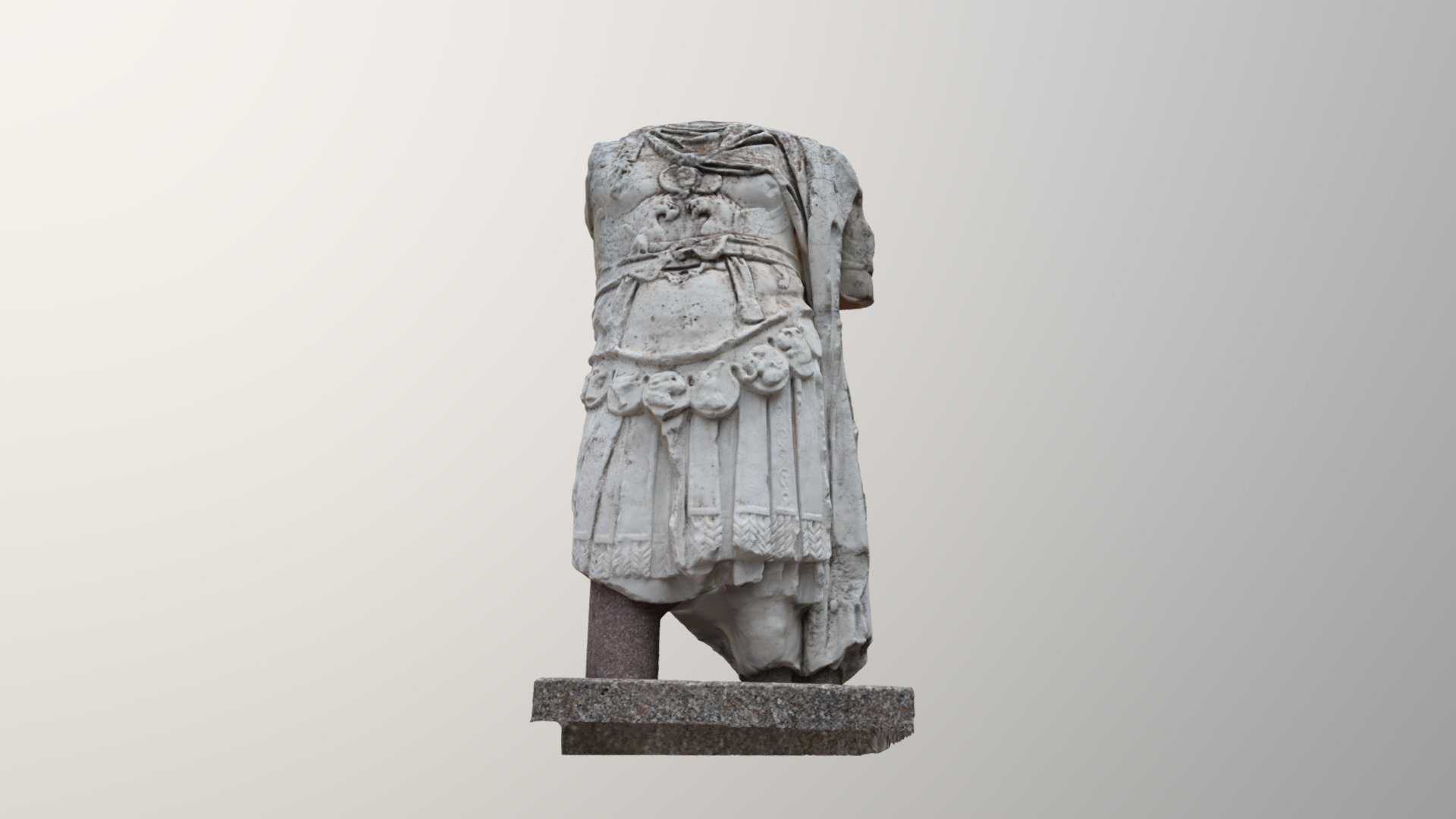 Ancient Greek Armor Statue (Damaged) - 3D model by paranoiahasu ...