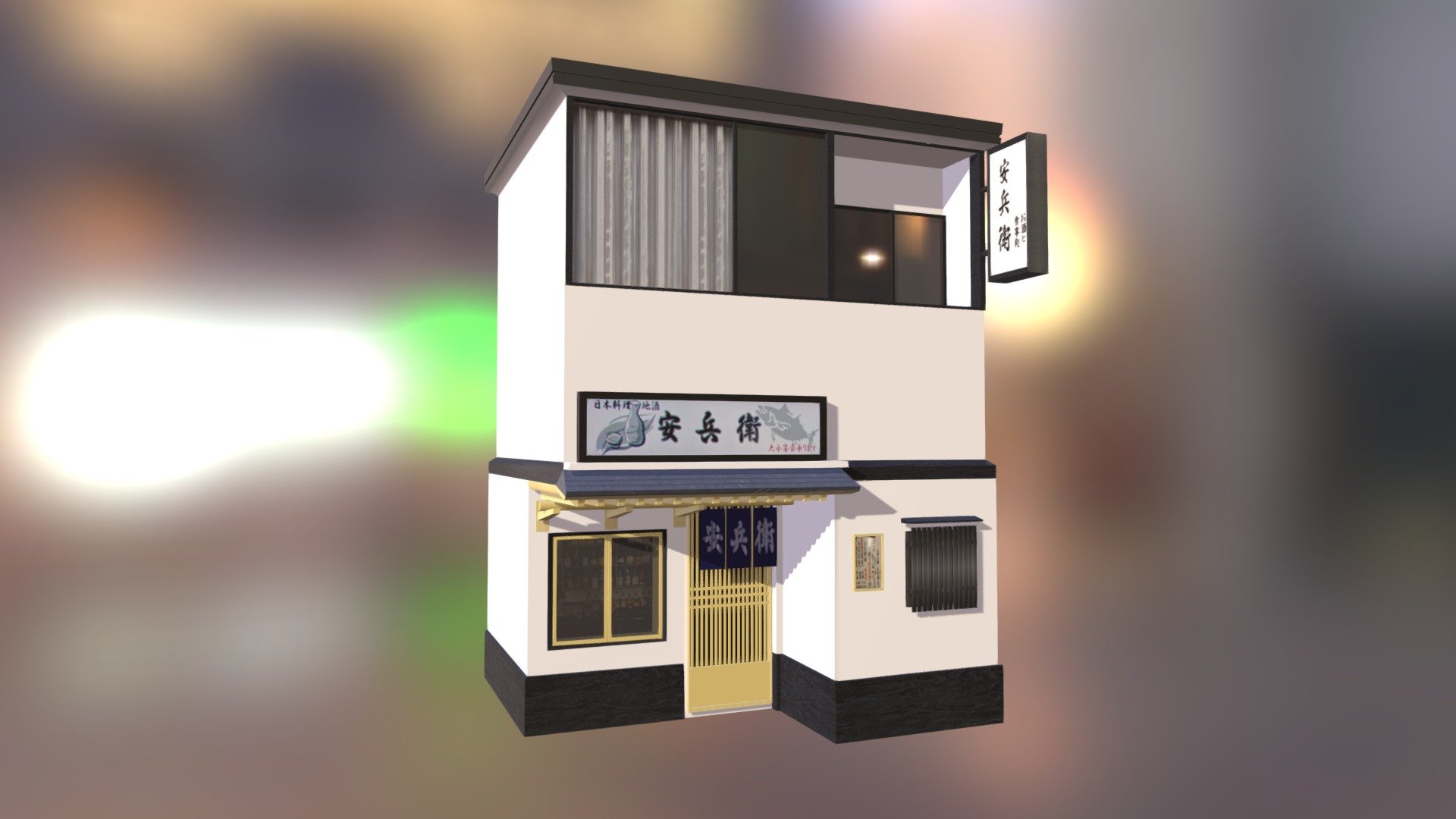 Japanese architecture1 - 3D model by peydang [9e21a33] - Sketchfab