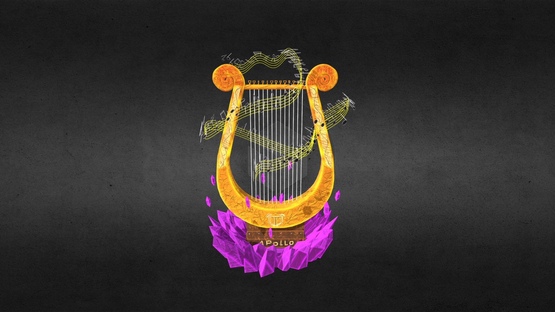 Lyre of Apollo - Download Free 3D model by Jappert (@japperto) [9e22cce ...