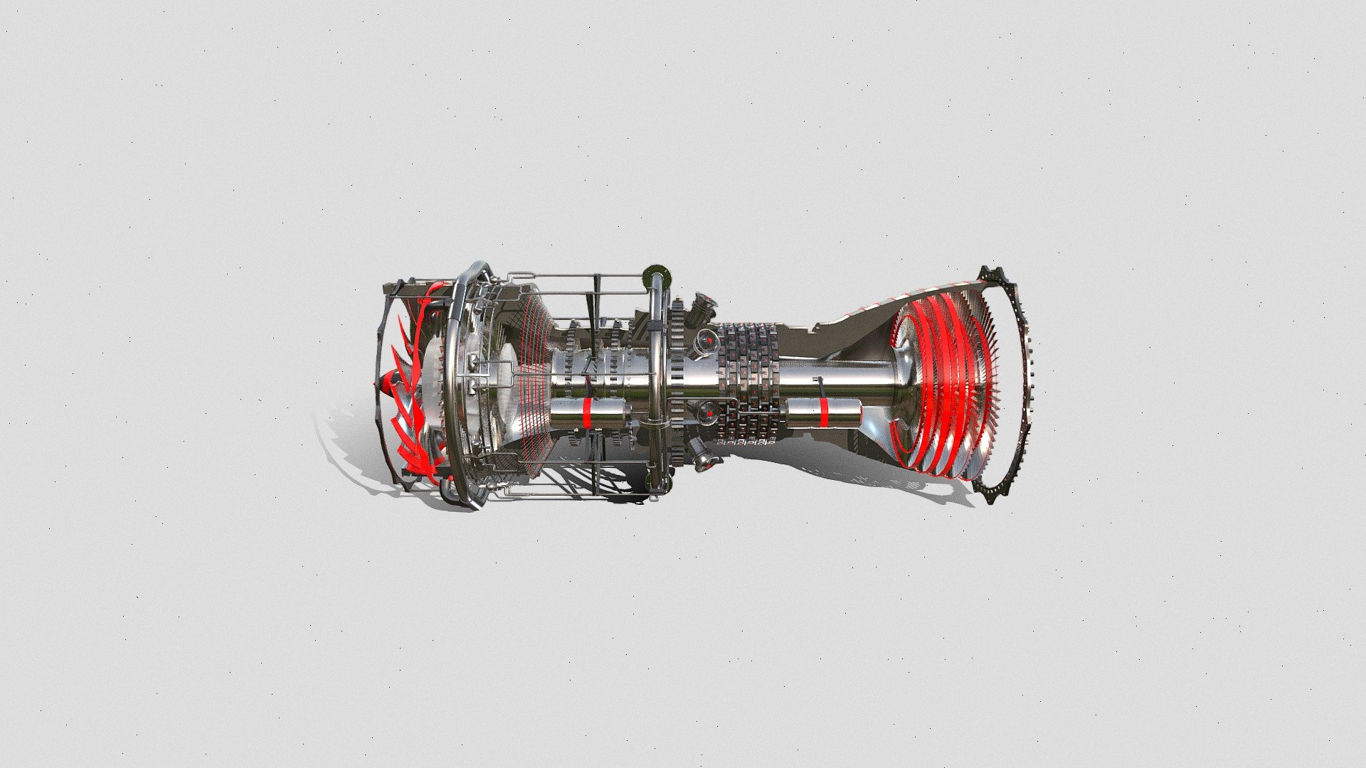 Safat EJ200- JET ENGINE AN - Download Free 3D model by CloudHubOmniTeam ...