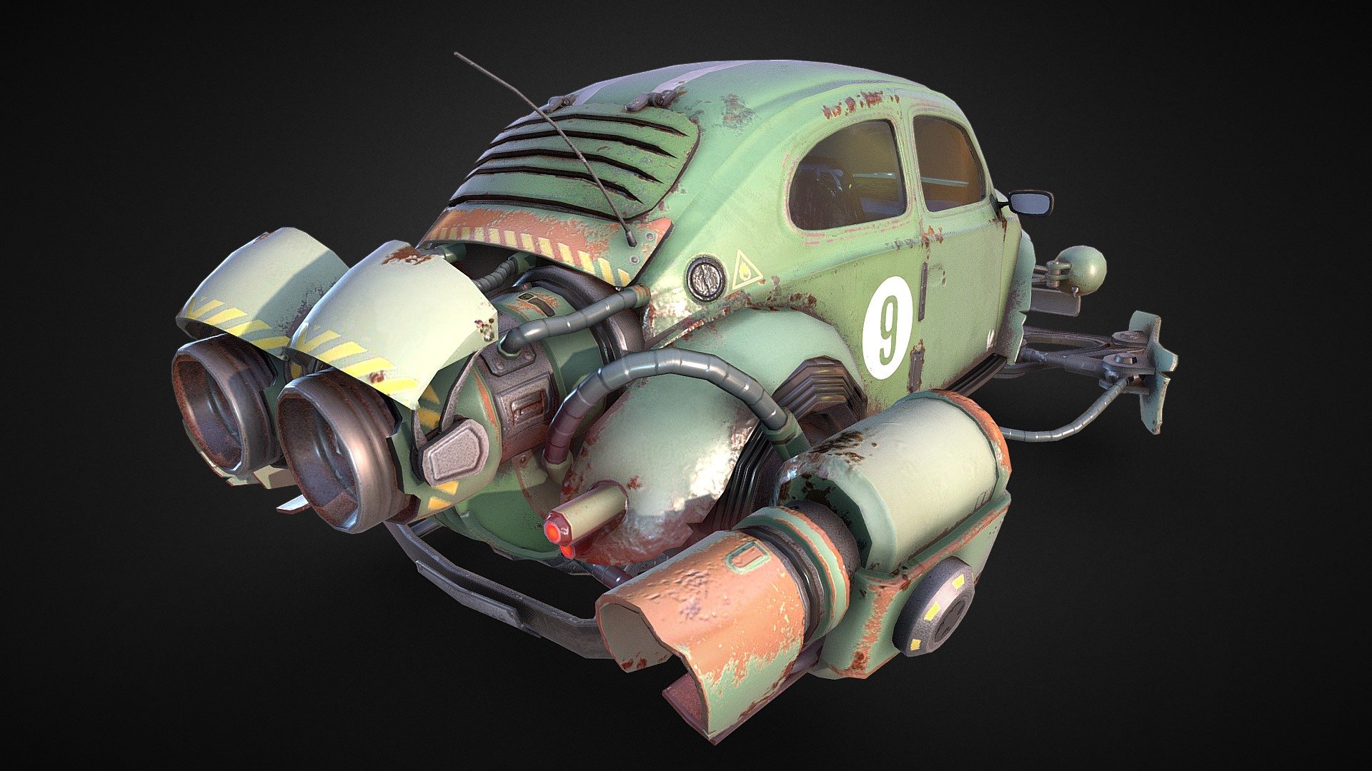 Rocketwagen - 3D model by antonbelyaev [9e24430] - Sketchfab