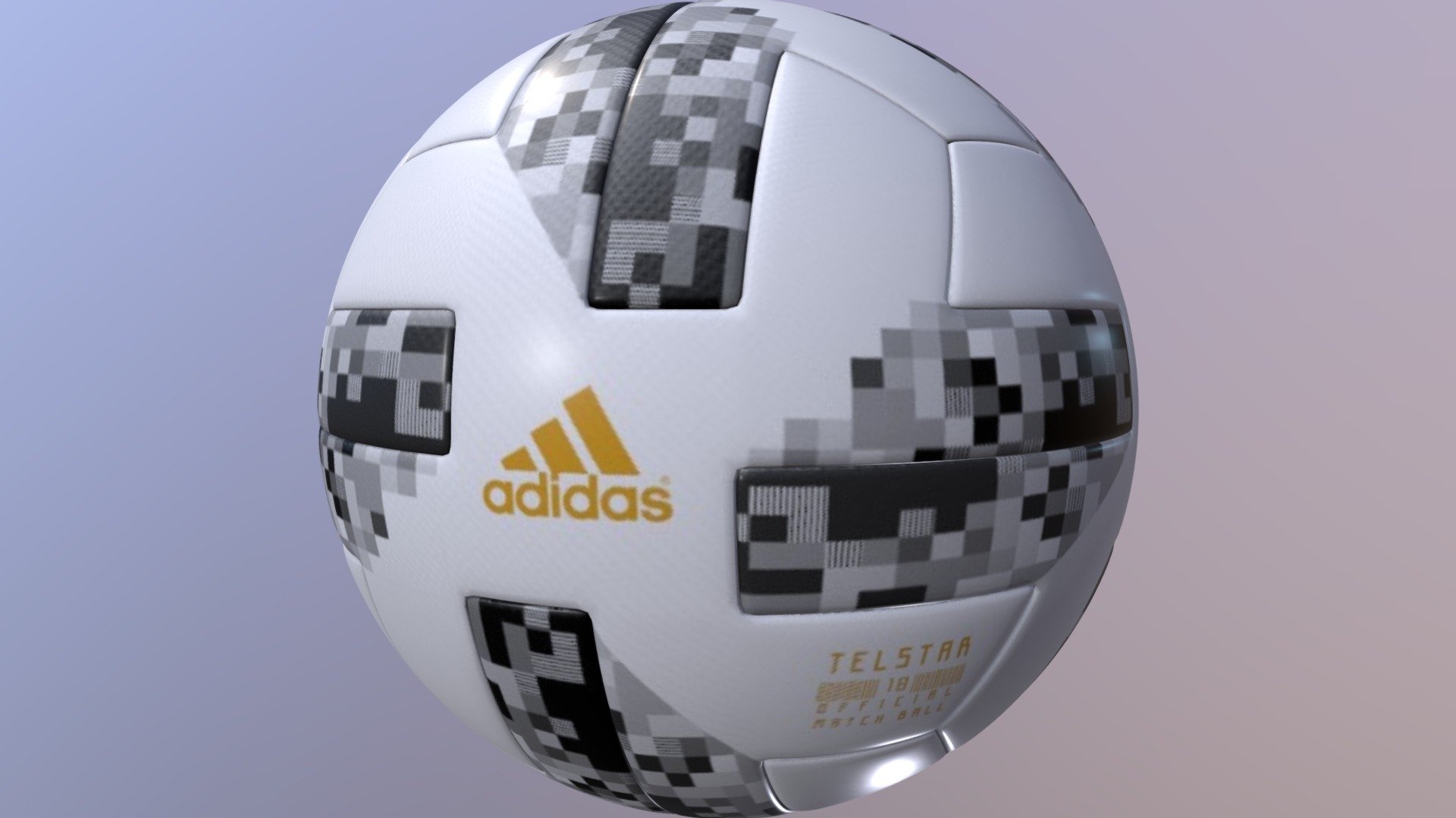 Telstar Soccer Ball Russia 2018 - Buy Royalty Free 3D model by Emilio ...