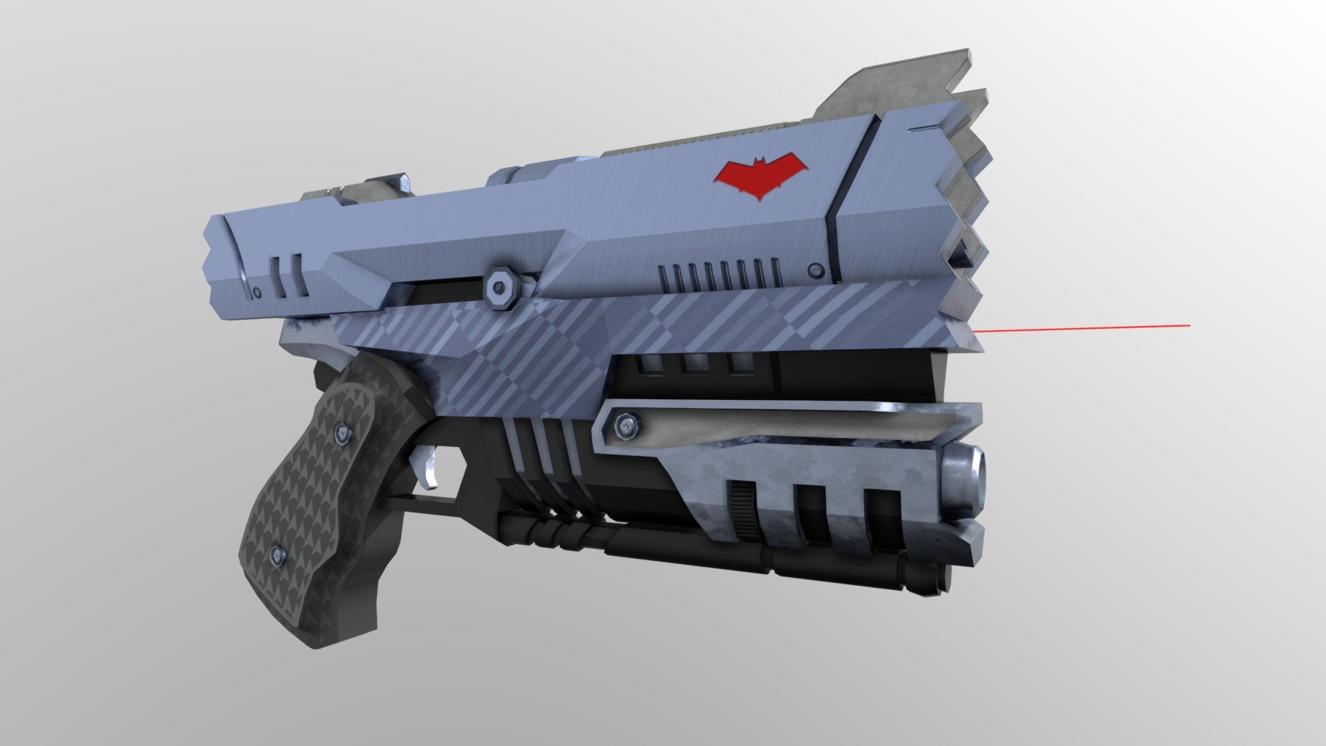 Red Hood - Arkham Pistol: Assignment Unit 20 - 3D model by ...