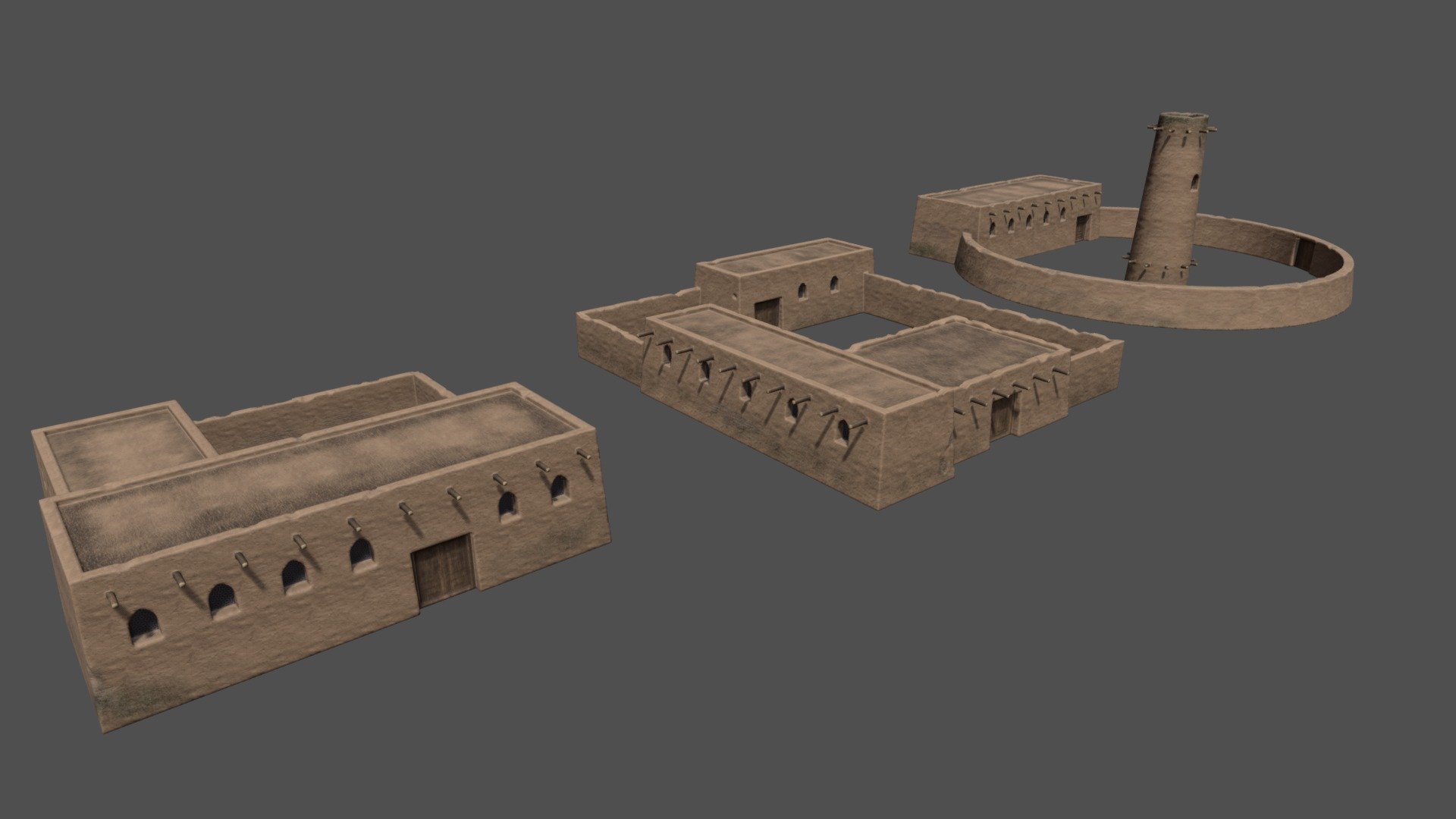 Asian_ Historical_ Buildings_2 - 3D model by Iskandar (@iskandar ...