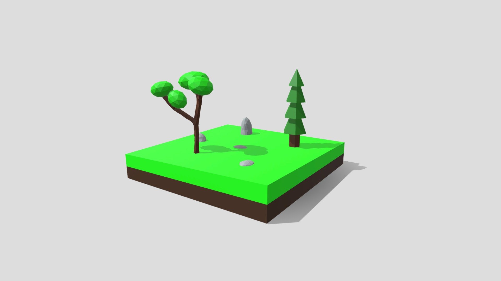 lowpoly nature scene - Download Free 3D model by _Tymon [9e2c429 ...