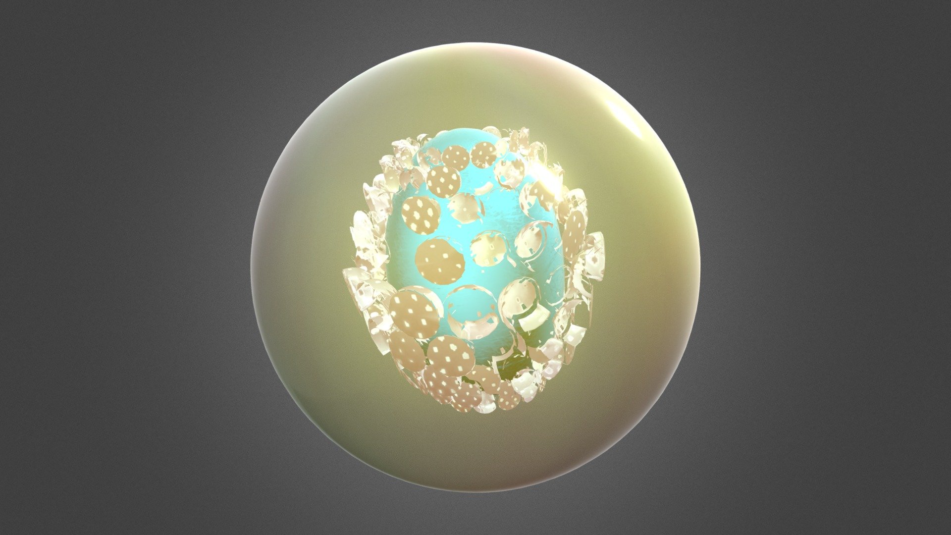 Cosmic cell - Download Free 3D model by Chenchanchong [9e2cebe] - Sketchfab