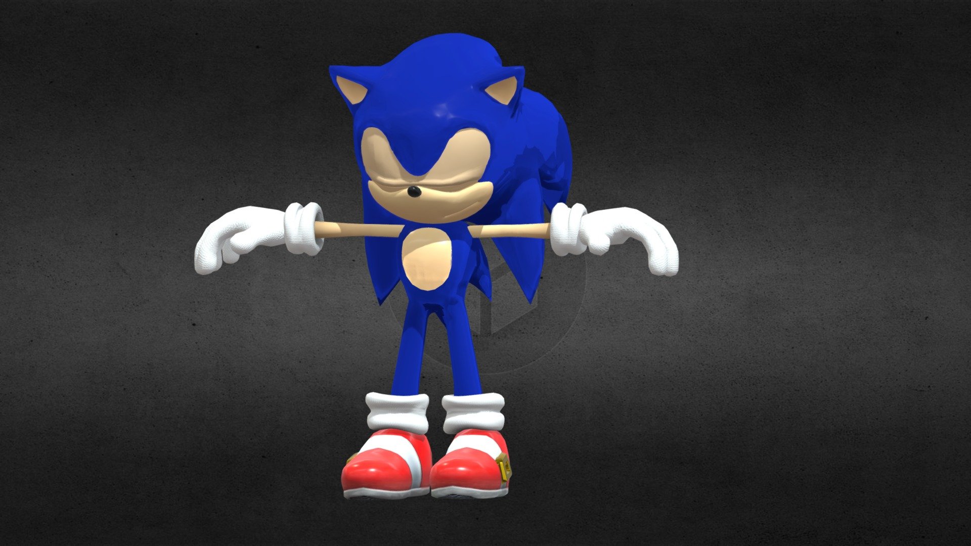 DreamCast Sonic (Rigged) | V1 - Download Free 3D model by Sonic Plush ...