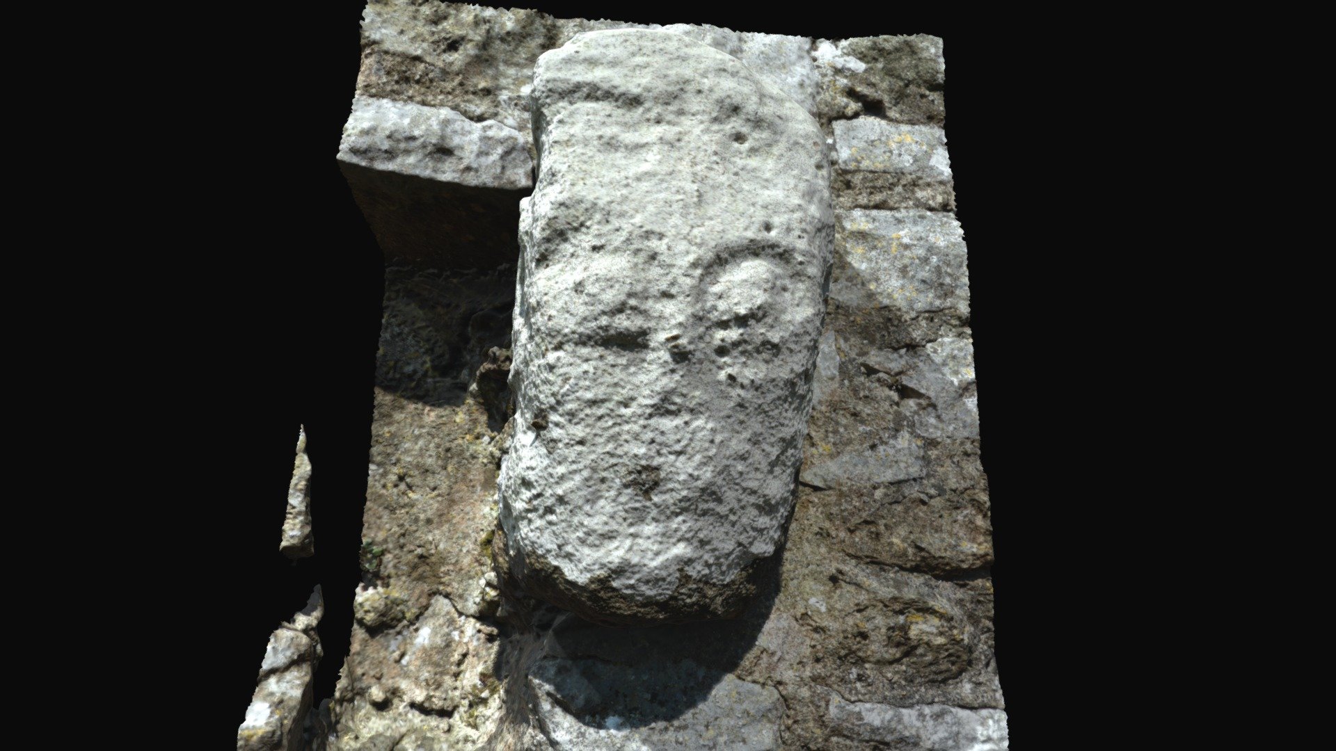 Liathmore Church Stone Head Corbel - Download Free 3D model by ...
