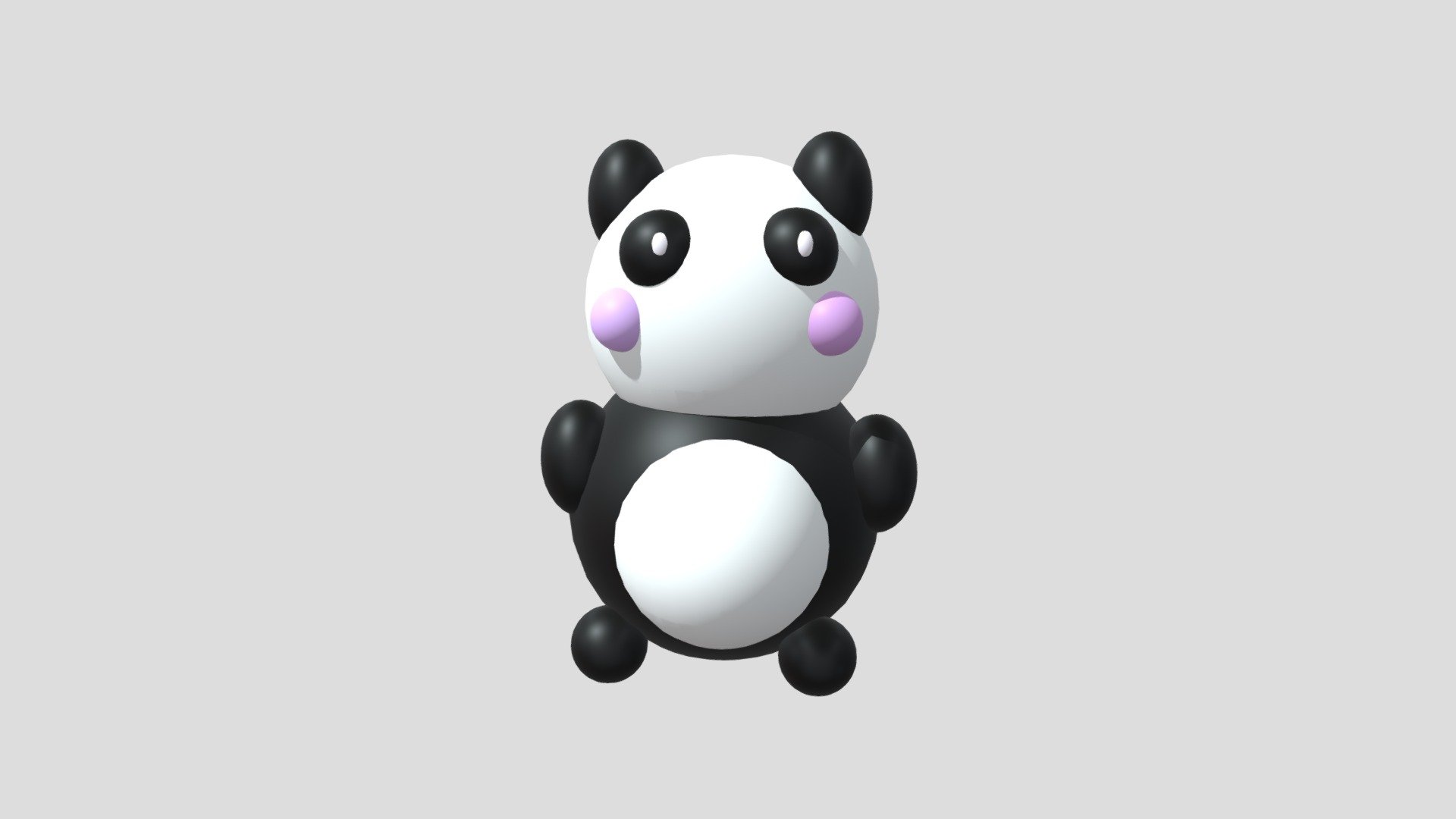 panda - 3D model by artsaturne [9e31ed4] - Sketchfab