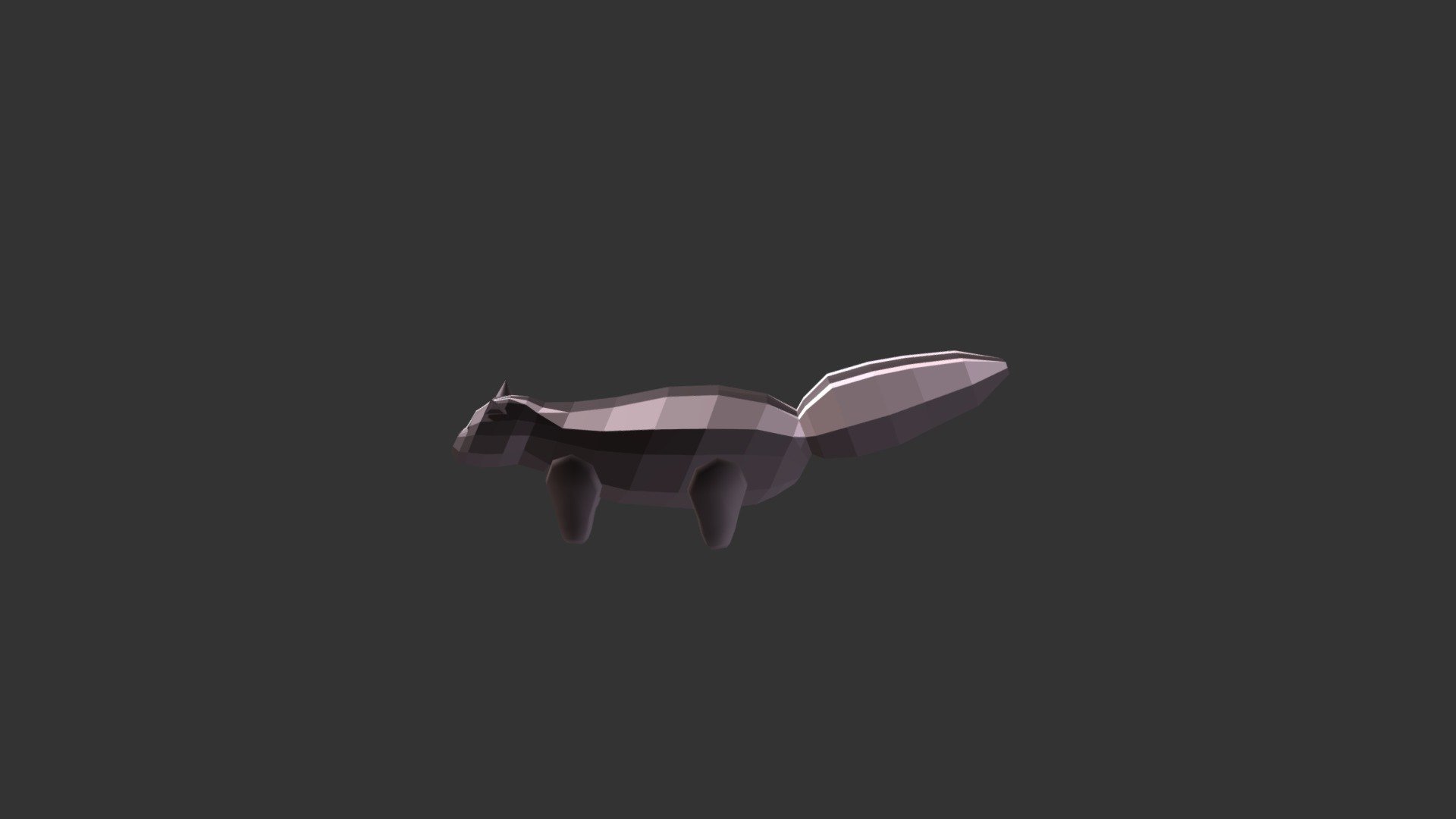 Low-poly Skunk - Download Free 3D model by Zafflex [9e338dc] - Sketchfab