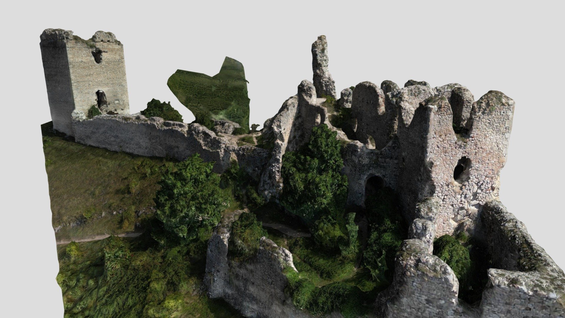 The Trascău Fortress - 3D model by Stv_grammetry (@Drone.Sebastian ...
