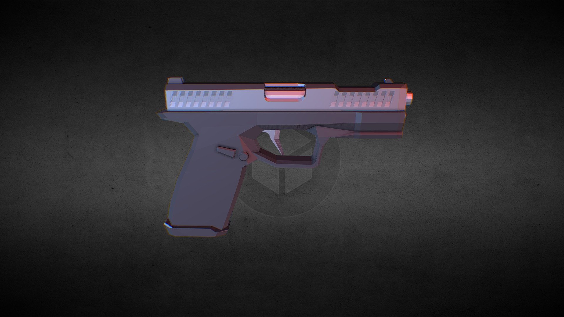 Stryk B pistol (lowpoly) - 3D model by stillsilver [9e39d7f] - Sketchfab