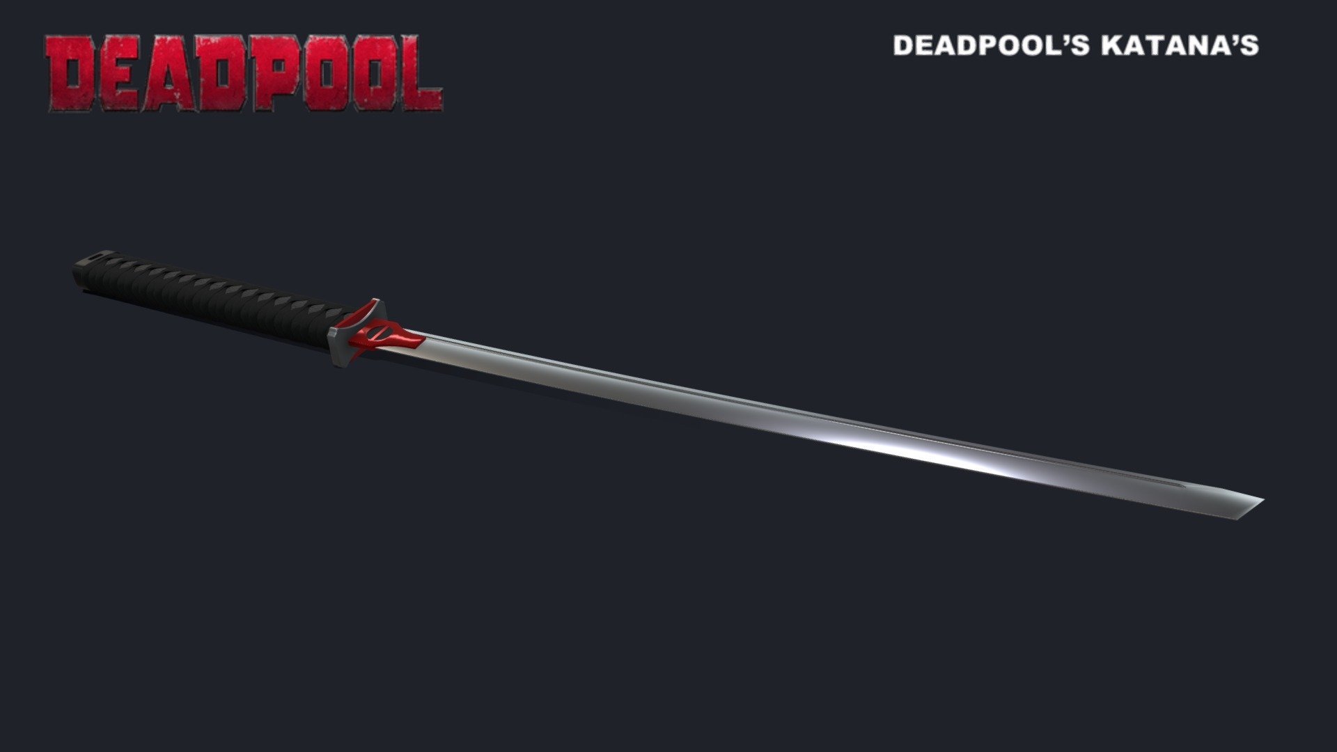 Deadpool's Katana Cosplay prop - 3D model by paulelderdesign [9e3be80 ...