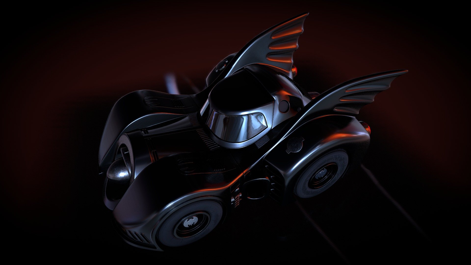 Batmobile 1989 toy_style - 3D model by giobiancoFB [9e3e530] - Sketchfab