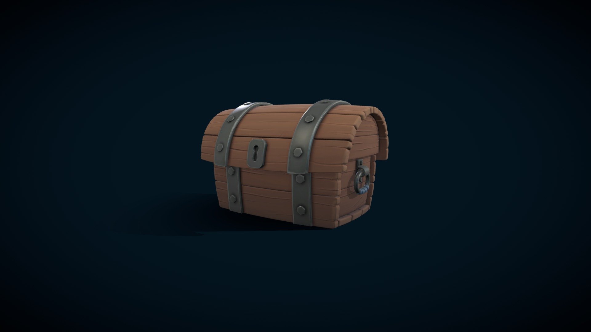 Stylized Wooden Chest - 3D model by le0tard [9e40b1b] - Sketchfab