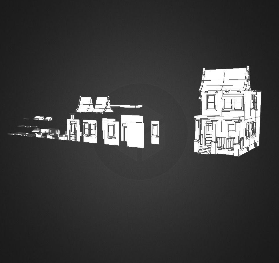 Low poly modular building WIP - 3D model by nalkorth [9e41b35] - Sketchfab