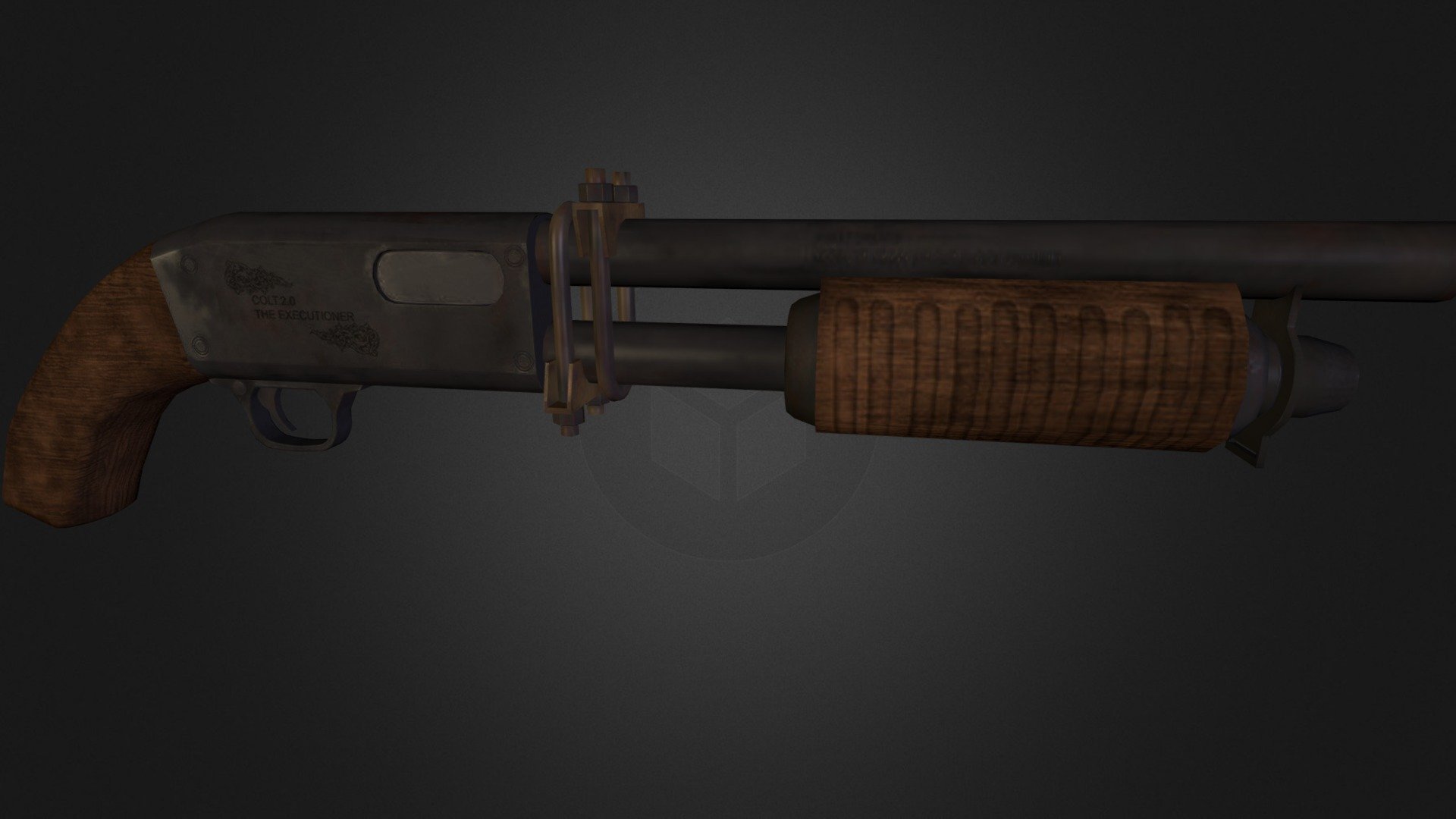Shotgun (sawed off) - 3D model by Sean Gore (@sngore91) [9e420b4 ...