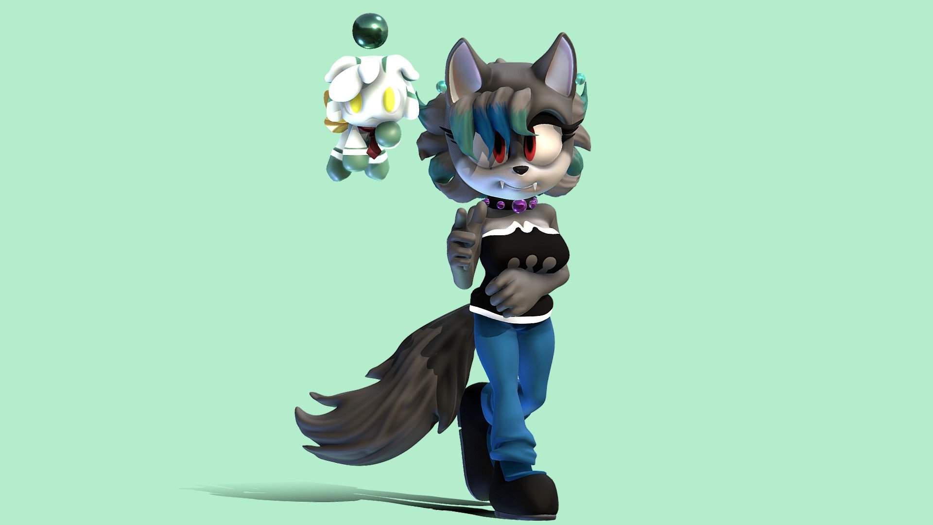 Wolf - 3D model by Teva (@TerrAxy) [9e46024] - Sketchfab