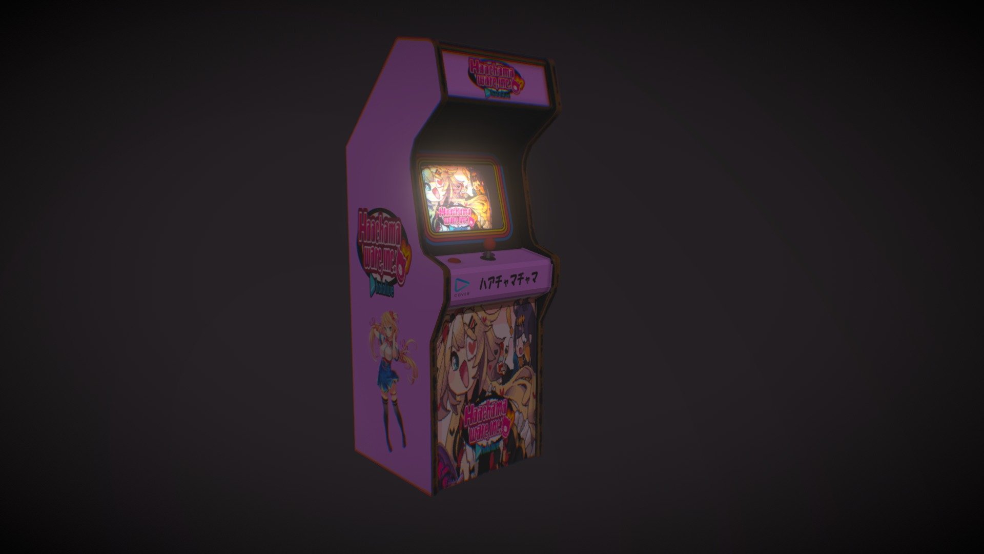 Haachama Ware, Inc. - Hololive Arcade Cabinet - Download Free 3D model ...