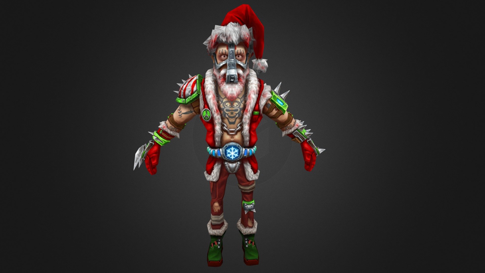 SantaFax - 3D model by CC (@ccsf) [9e4f29f] - Sketchfab