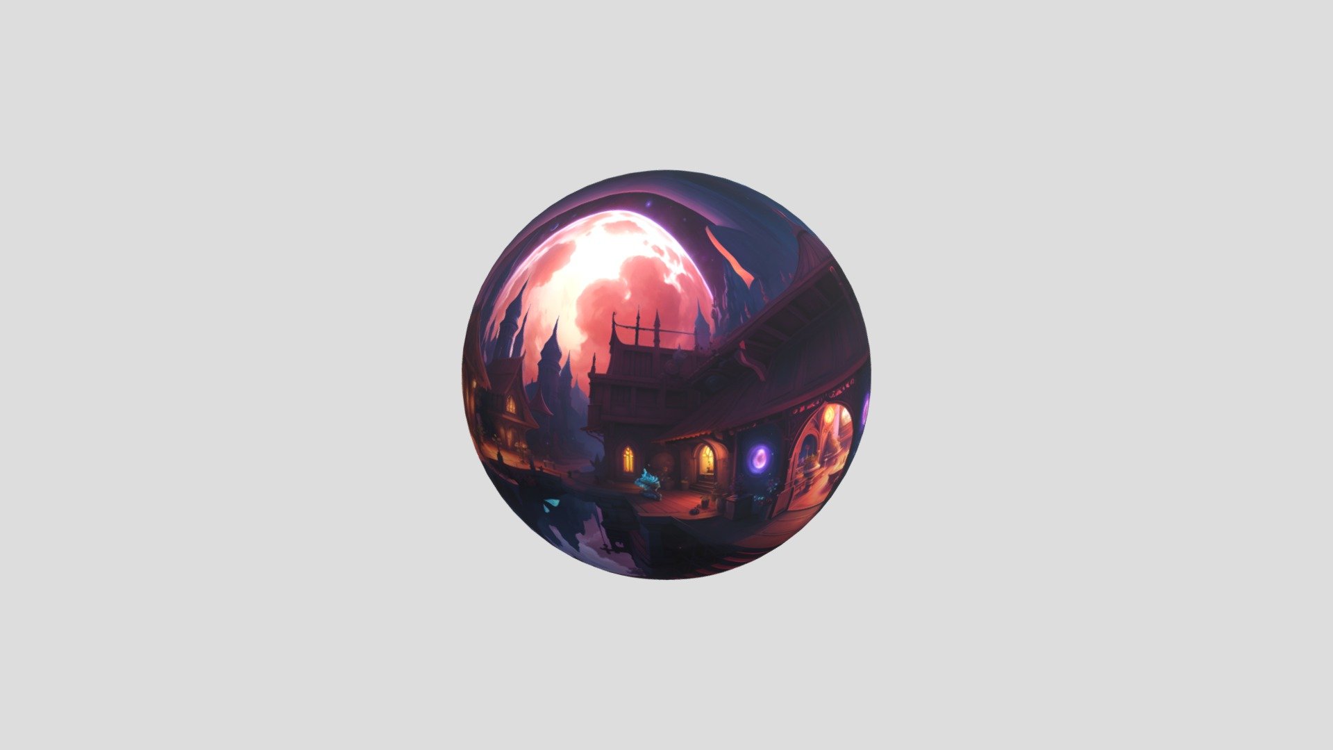 Free Skybox magical night - Download Free 3D model by allrounddiksha ...