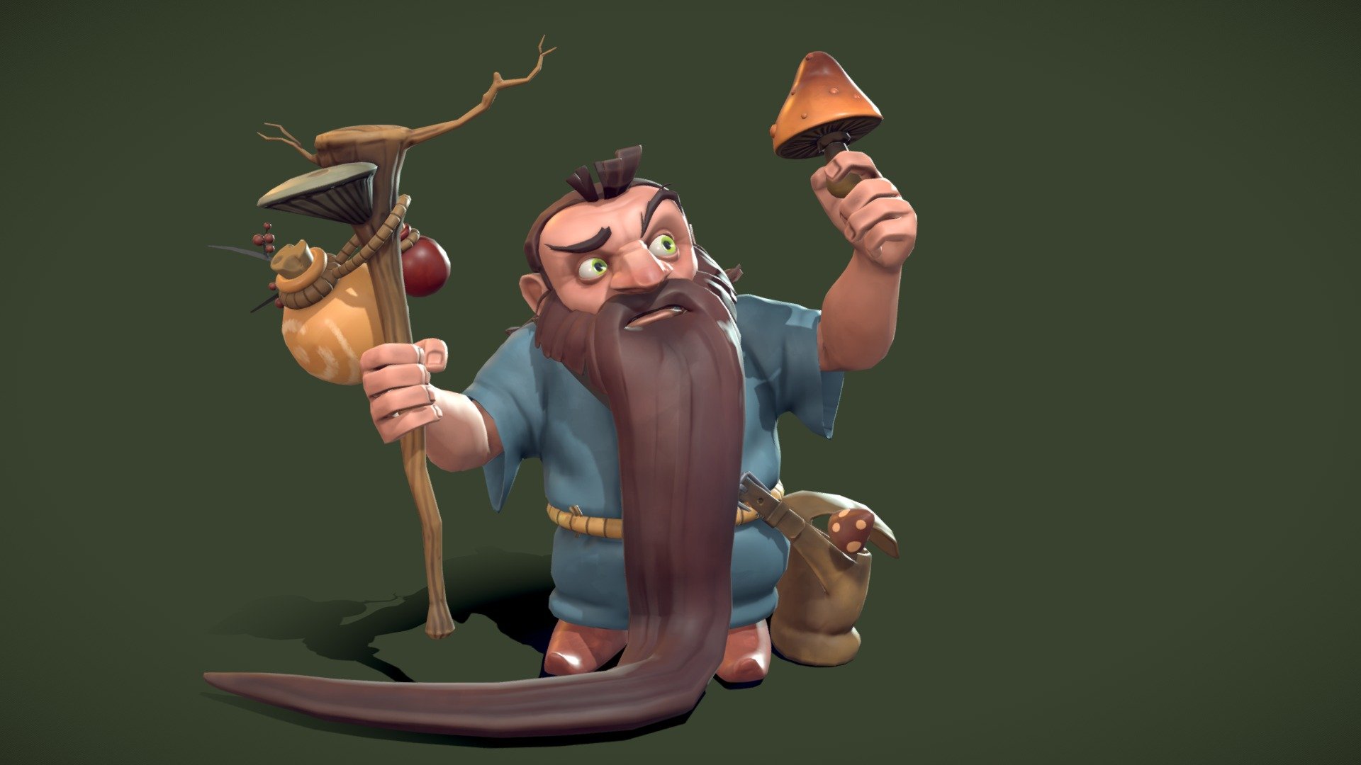 Stylized Dwarf - 3D model by LarkArt Store (@Lark.Art) [9e5058c ...