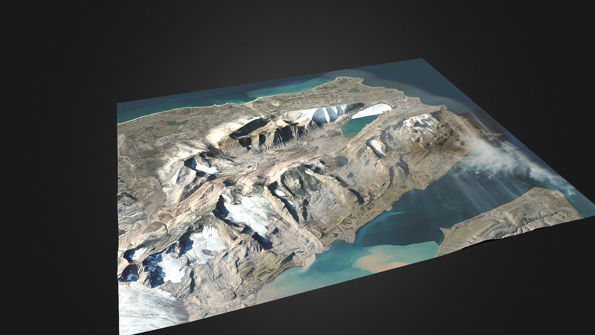Kapp Linne, Linnevatne, Grønfjorden area - 3D model by SvalDEM ...