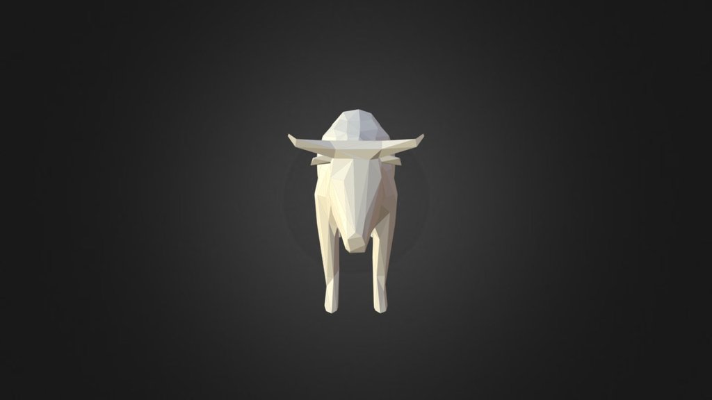 Low Poly BULL - Byk - Bulle/Stier - 3D model by NeoPops [9e51d89 ...