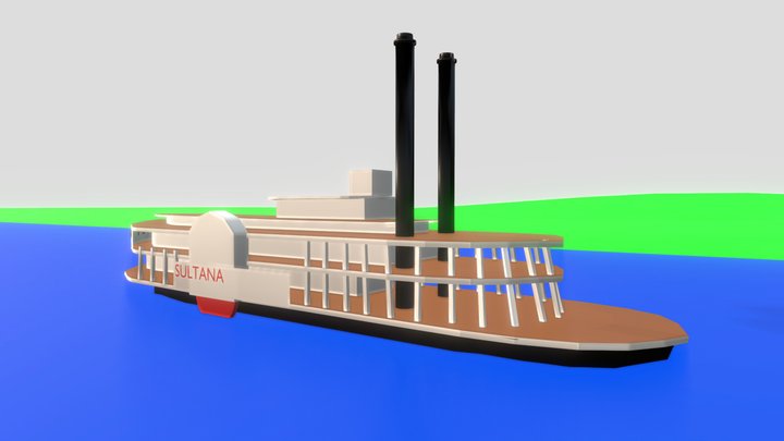 Paddlewheeler 3D models - Sketchfab