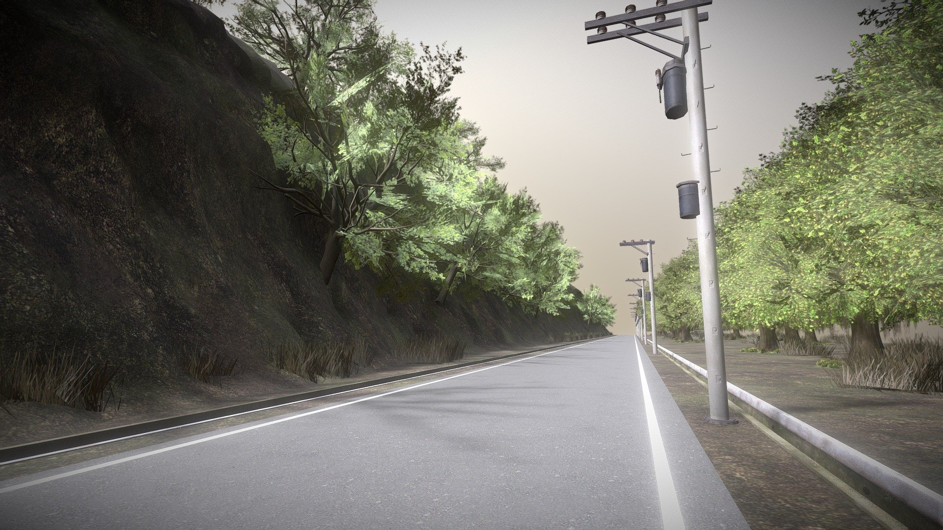 Mountain Road - Buy Royalty Free 3D model by animod [9e549de ...