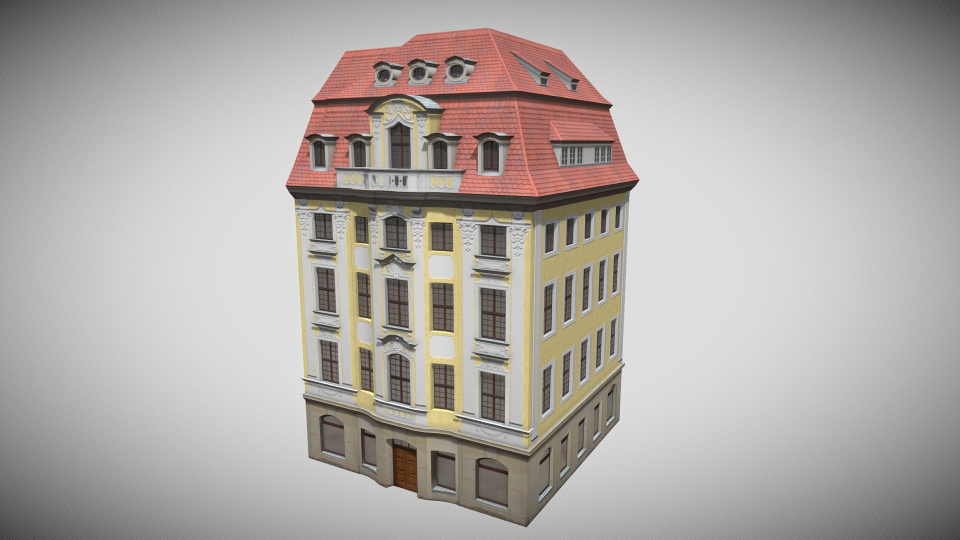 Baroque House, Dresden, Germany - 3D model by Titan (@titanGD) [9e54b28 ...