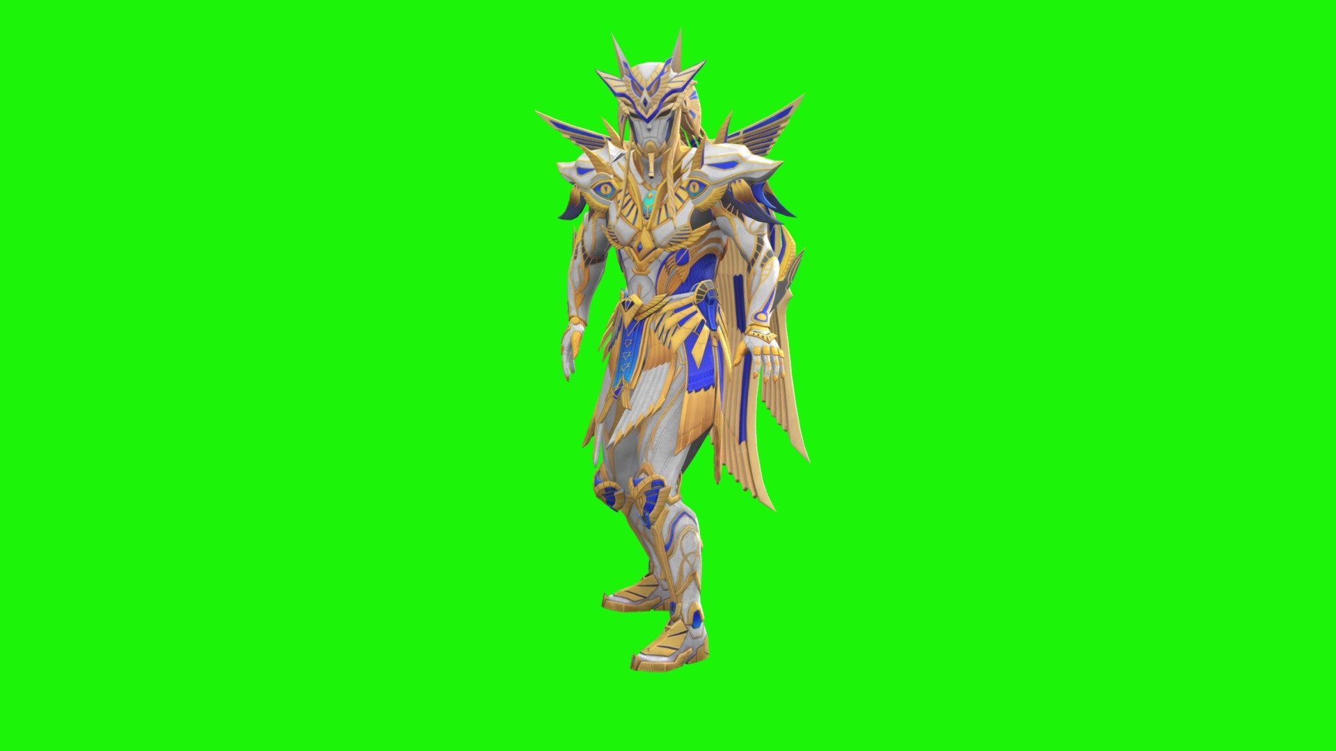 Pharaoh X-suit 7star 3d model idle animation - Download Free 3D model ...