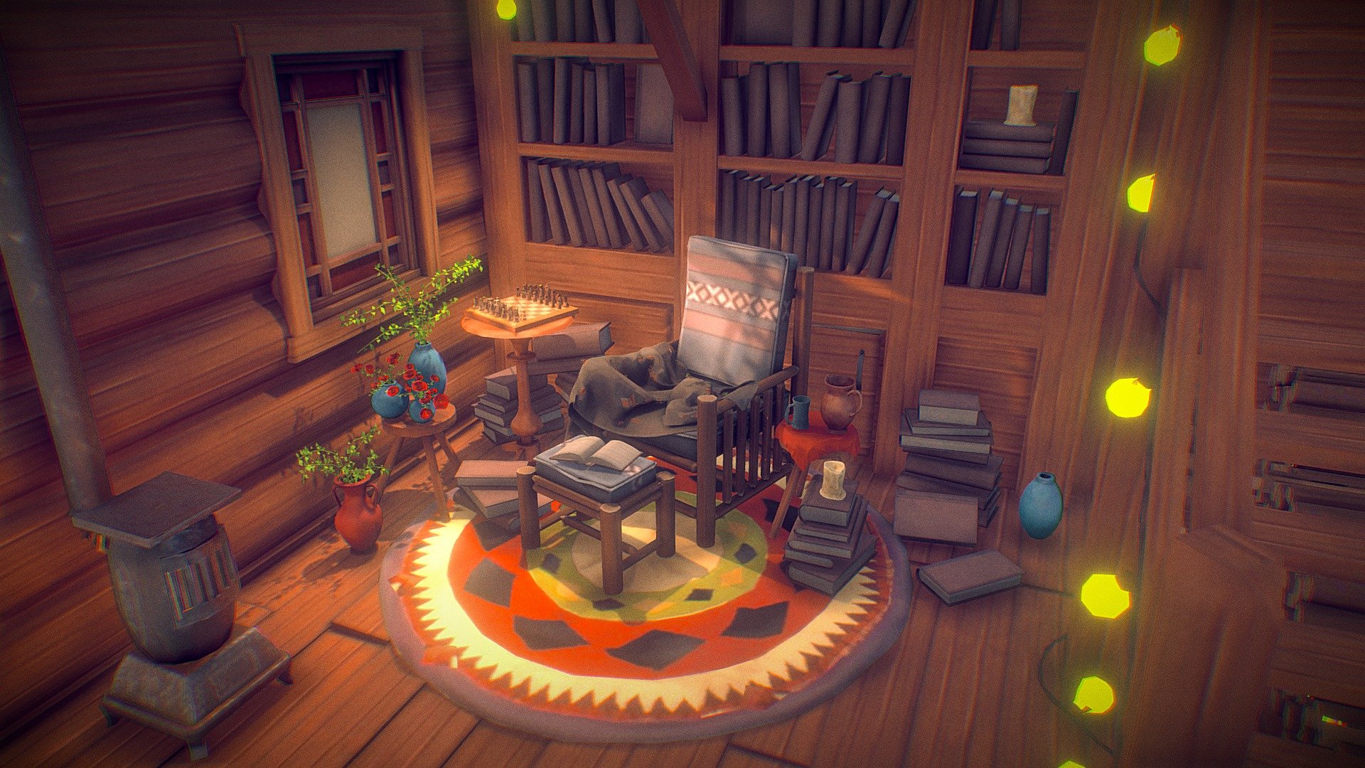 Cozy Reading Nook - Download Free 3D model by sakislaspas [9e56fa8 ...