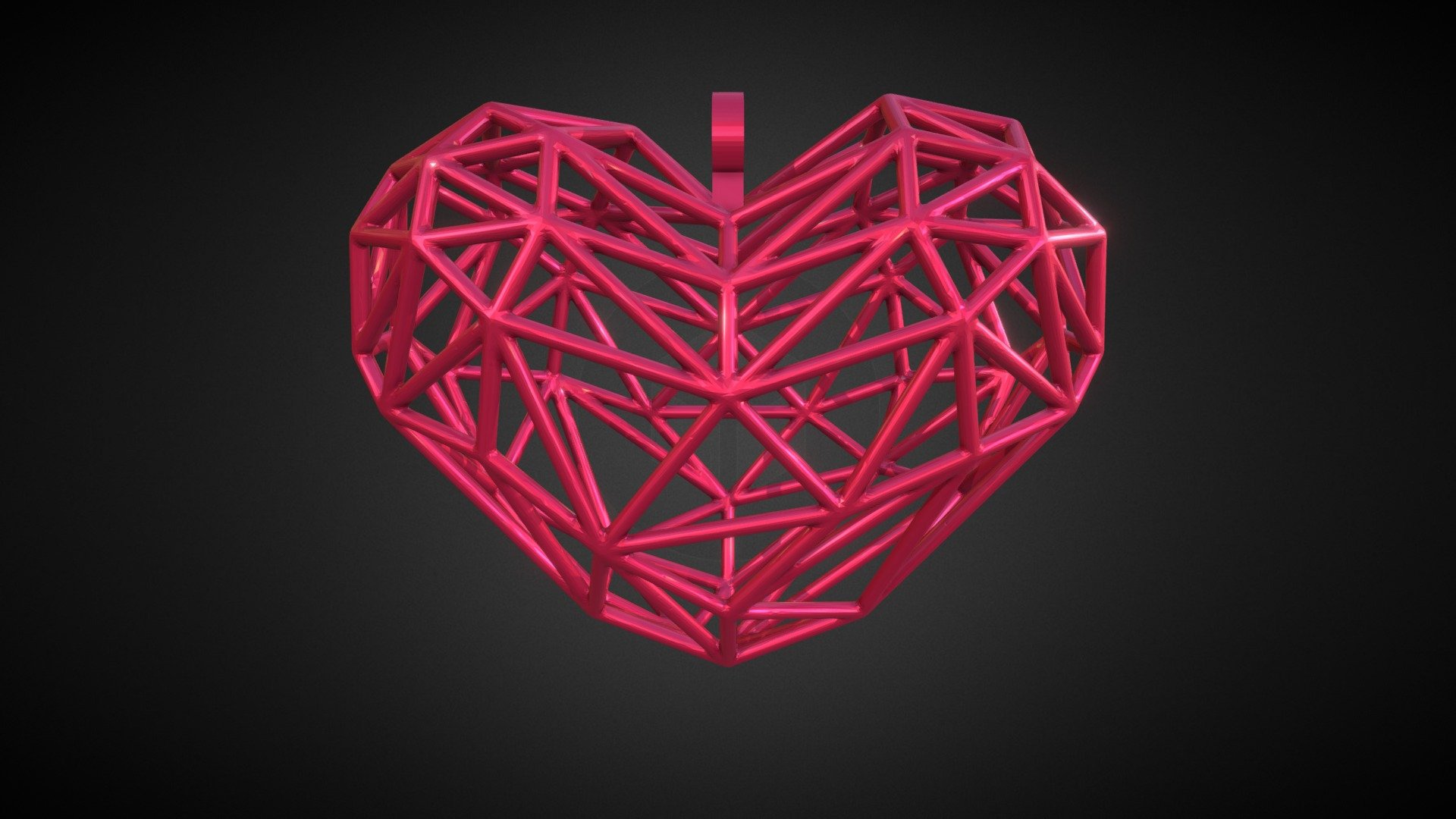 Heart Ornament - Wireframe - Buy Royalty Free 3D model by Esteban ...