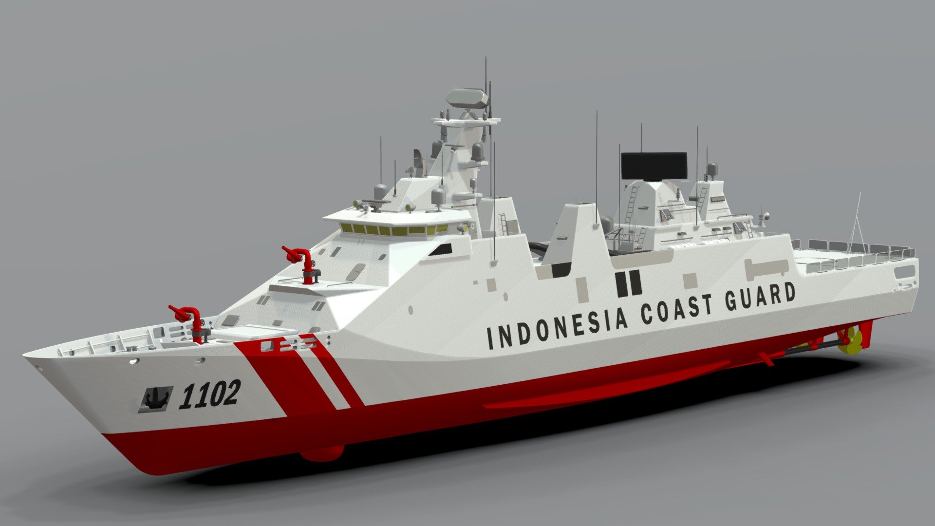 Indonesia Coast Guard (SIGMA) - Buy Royalty Free 3D model by NA3dmodel ...