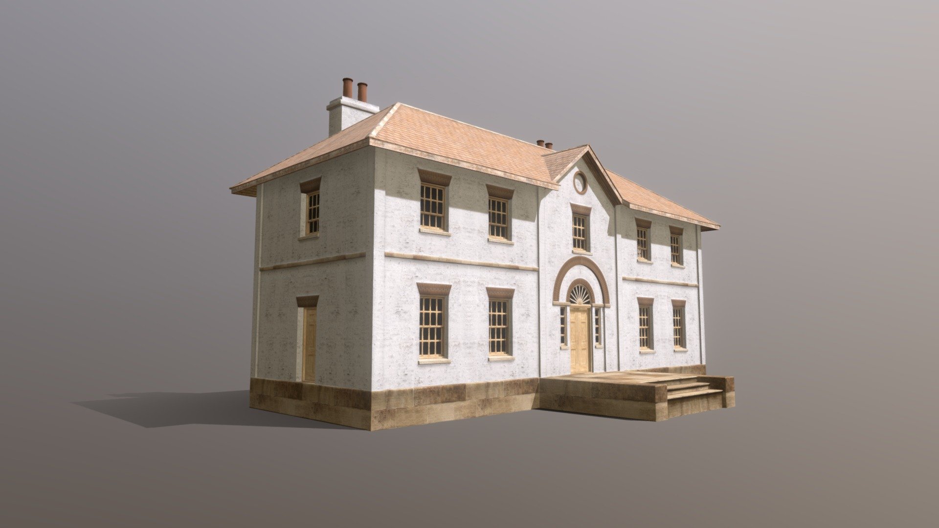 1st Gov Arthur Philip, Government House Dec 1788 - 3D model by David ...
