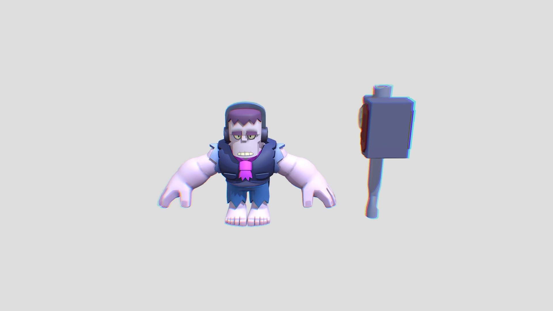 FRANK_3D Model | BRAWL STARS - Download Free 3D model by Alexratch ...