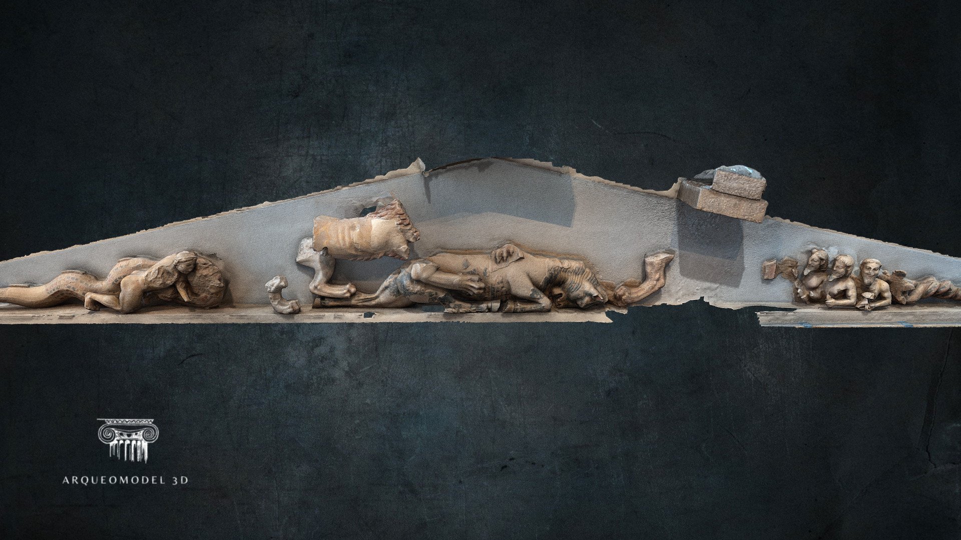 Hekatompedon - Acropolis Museum | ATHENS - 3D model by Arqueomodel3D ...