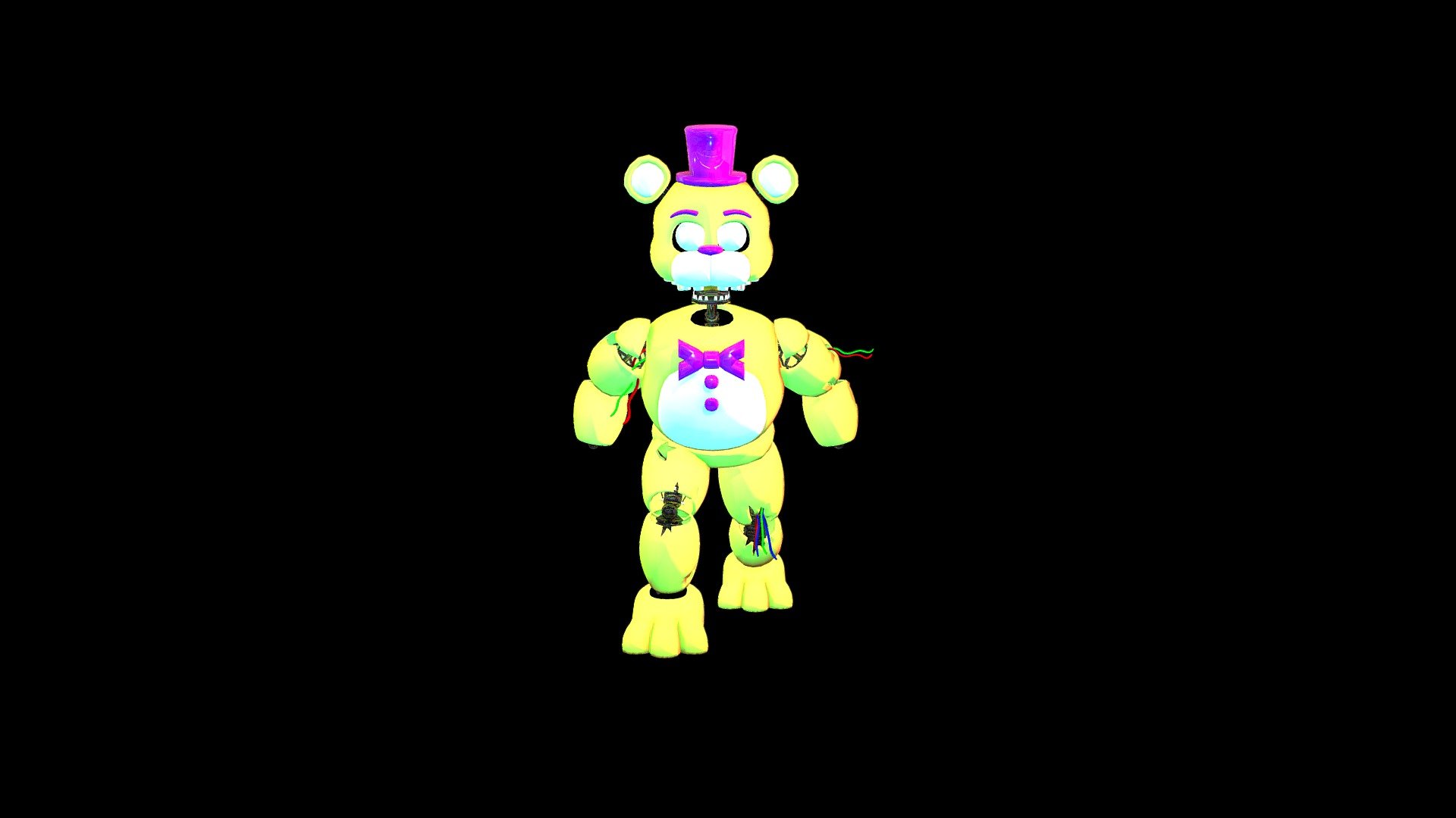 ignited-fredbear - 3D model by Freddy (@Mitctora4532) [9e63fce] - Sketchfab